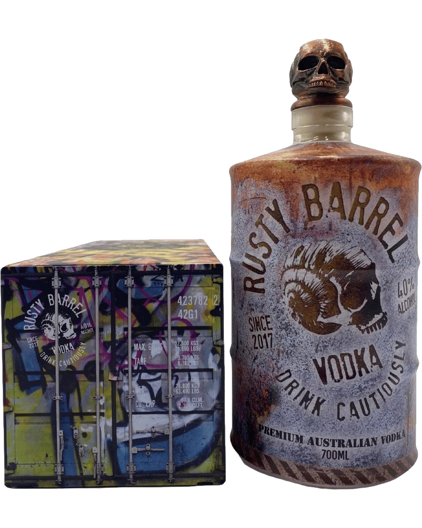 Buy Rusty Barrel Spirits Rusty Barrel Vodka Gift Box - Graffiti Online ...