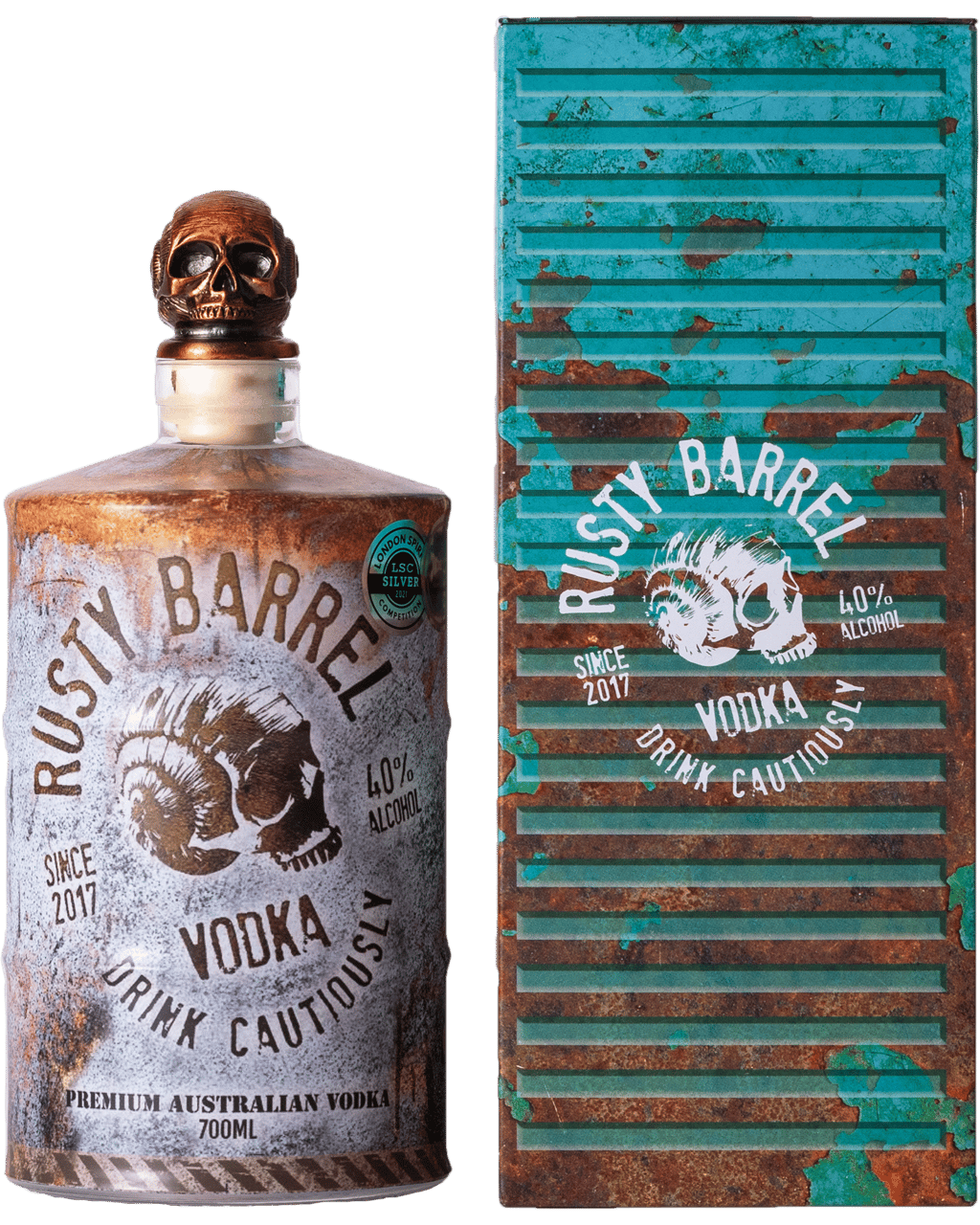 Buy Rusty Barrel Spirits Vodka Gift Box - Blue Online @Lowest Price
