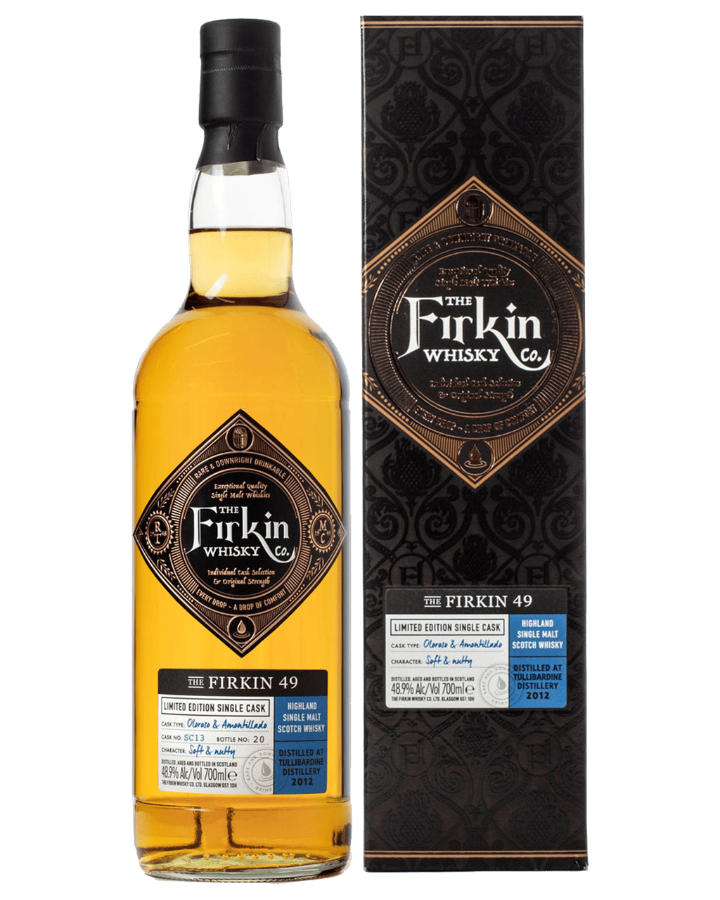 Buy Firkin Whisky Co 49 Tullibardine 8yo Oloroso Amontillado Cask 700ml ...