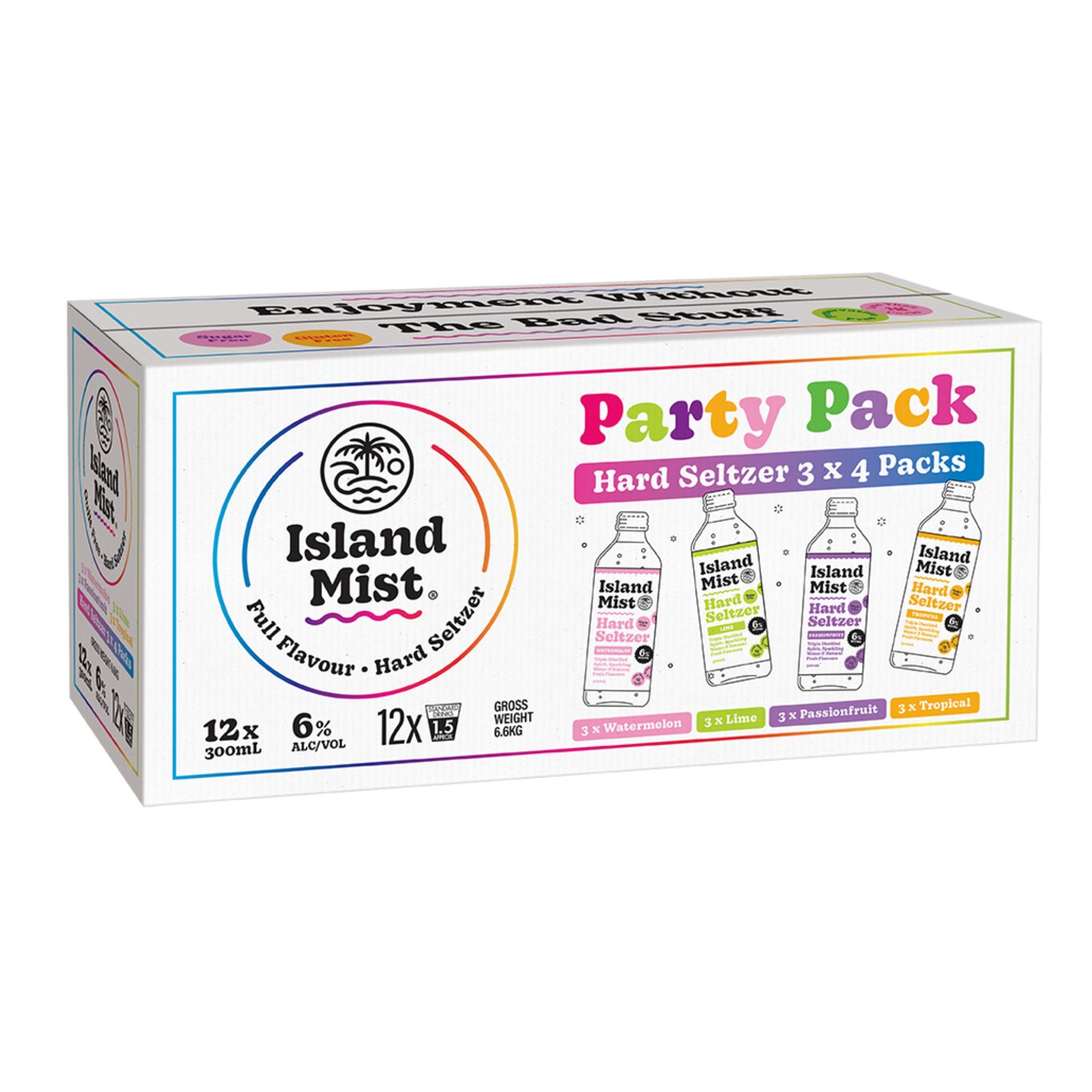 Buy Island Mist® 'guilt Free' Hard Seltzer Mixed Pack 300ml Online ...