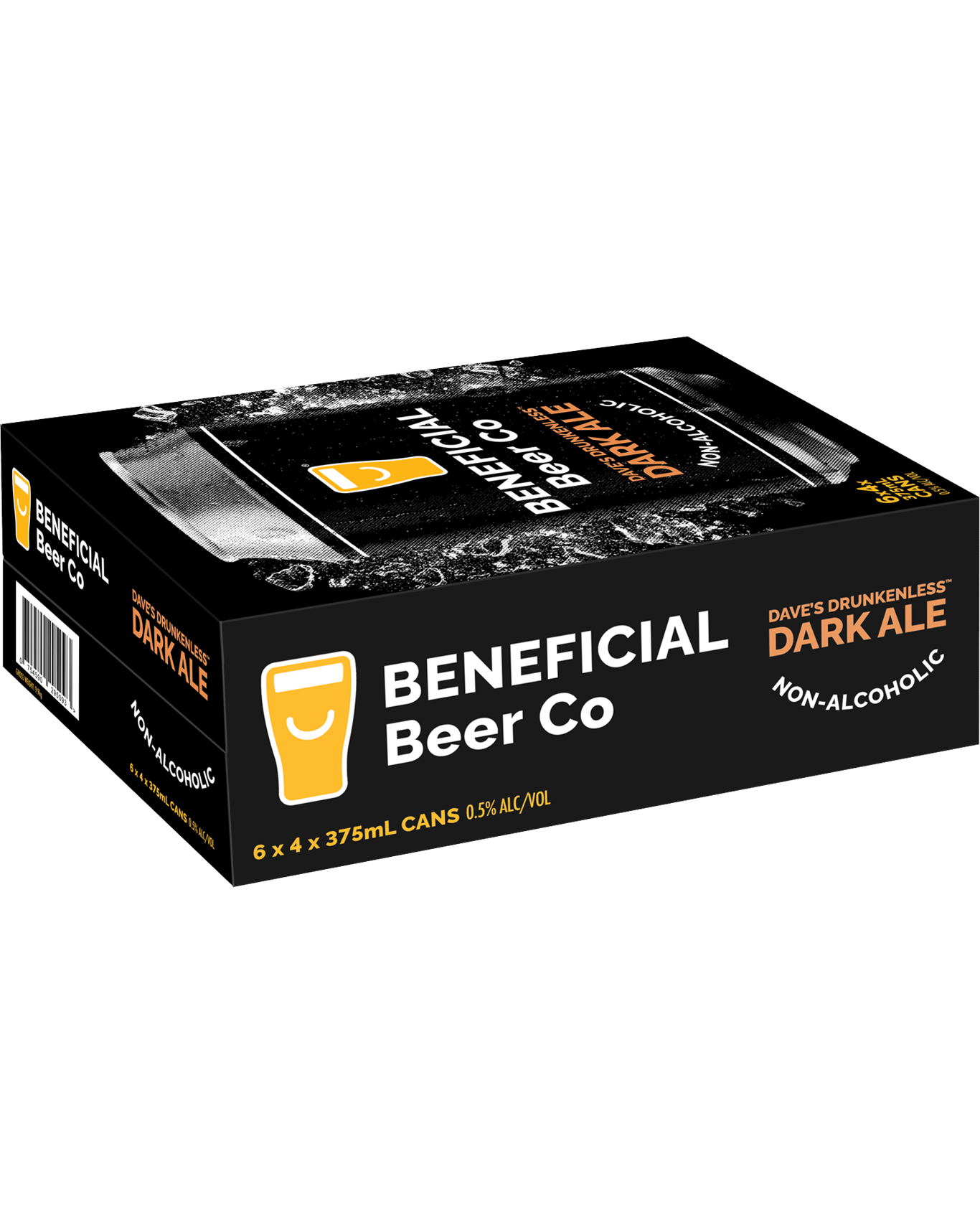 Buy Beneficial Beer Co Dave's Drunkenless Dark Ale Cans 375ml Online ...