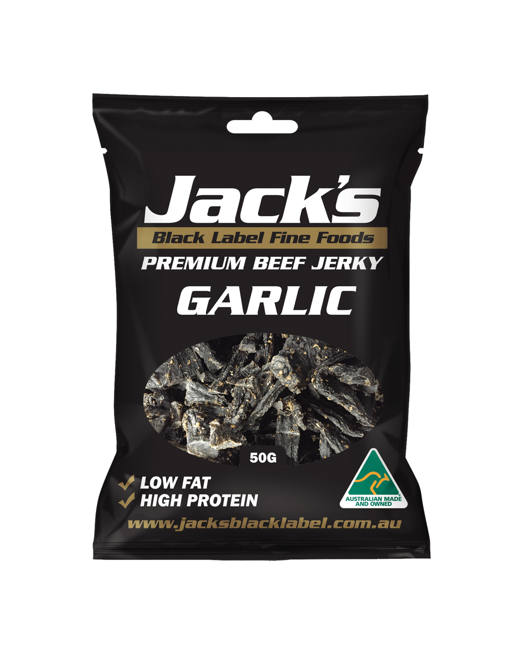 Buy Jacks Black Label Fine Foods Garlic Jerky 50g Online @Lowest Price