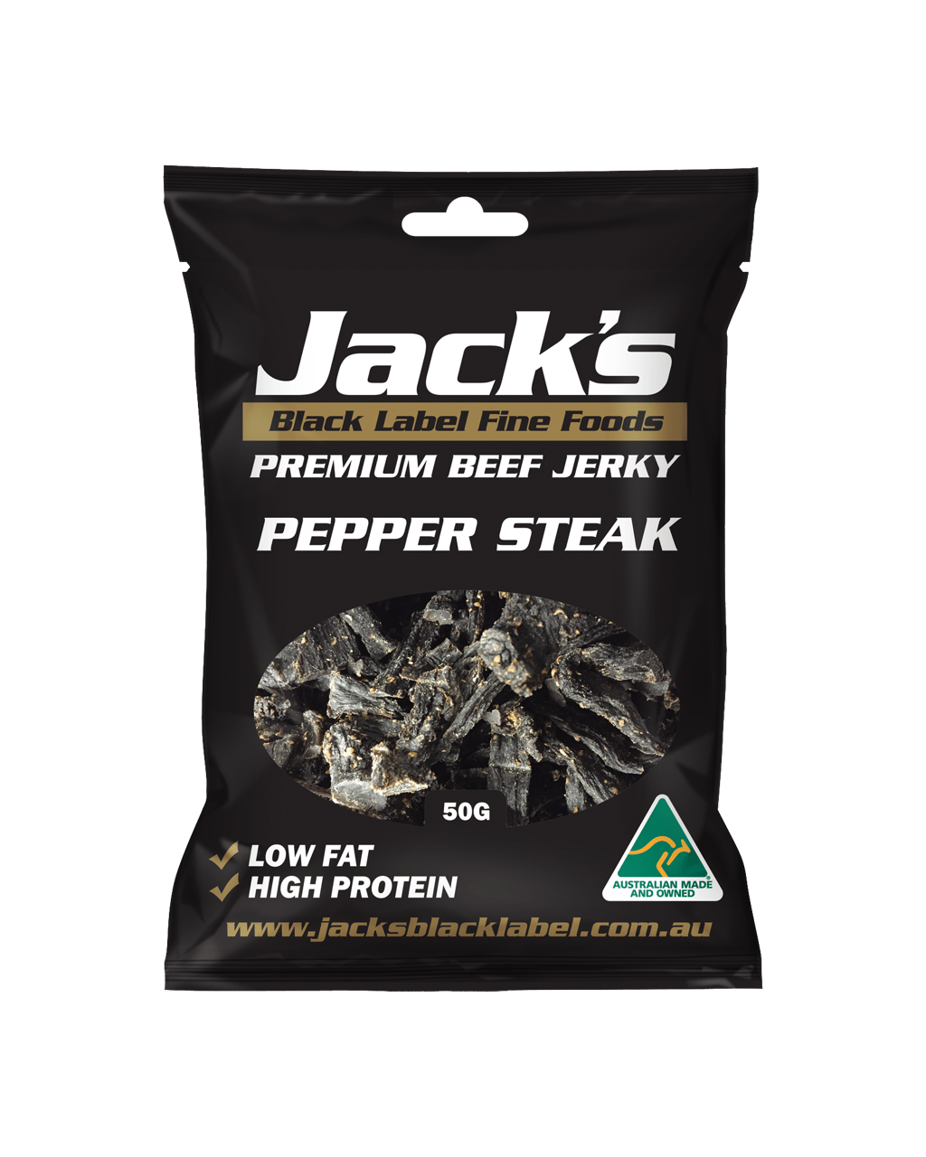 Buy Jacks Black Label Fine Foods Pepper Steak Jerky 50g Online (Low Prices) from Dan Murphy's