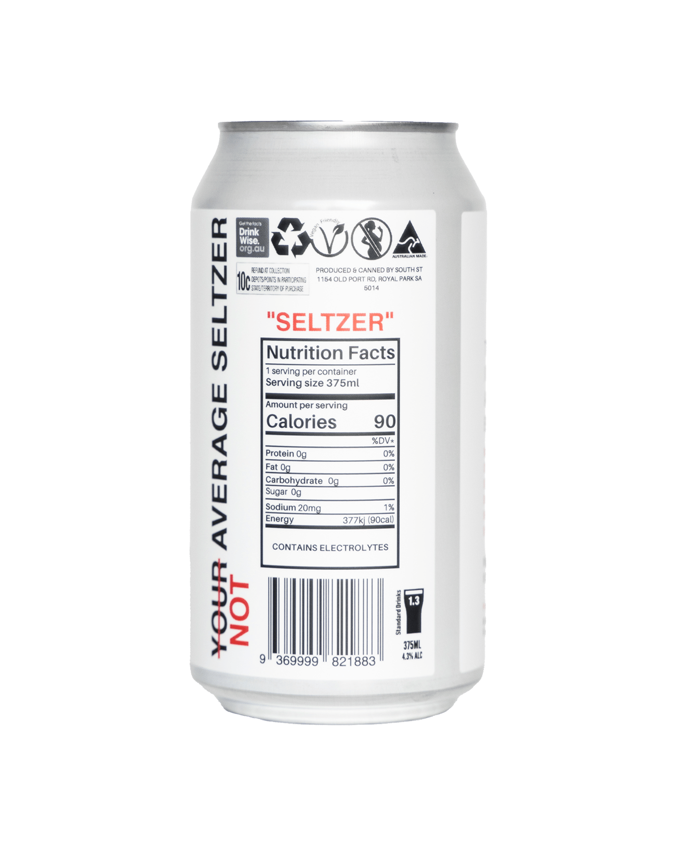 Buy South Ave Seltzer Sour Watermelon 375ml Online (Lowest Price ...