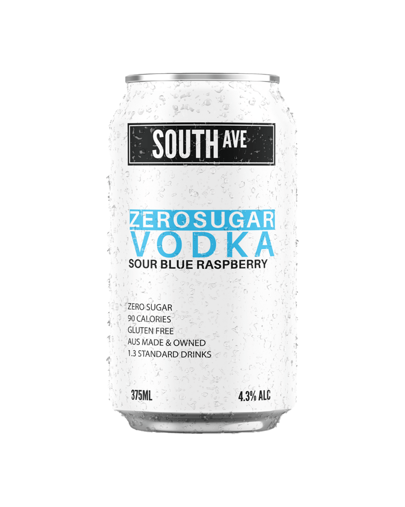 Buy South Ave Seltzer Zero Sugar "vodka" Sour Blue Raspberry 375ml ...