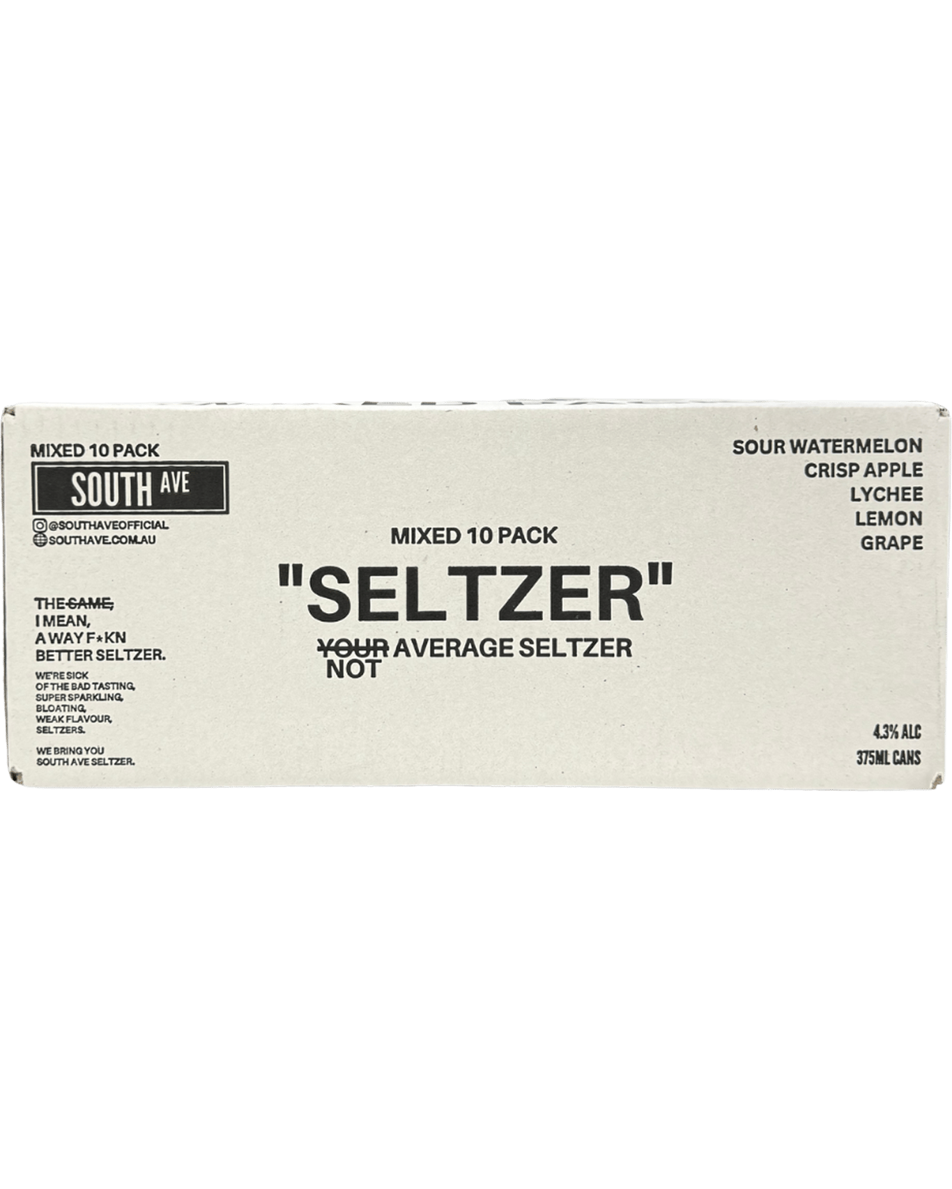 Buy South Ave Seltzer Mixed Pack Seltzers 375ml Online @Lowest Price