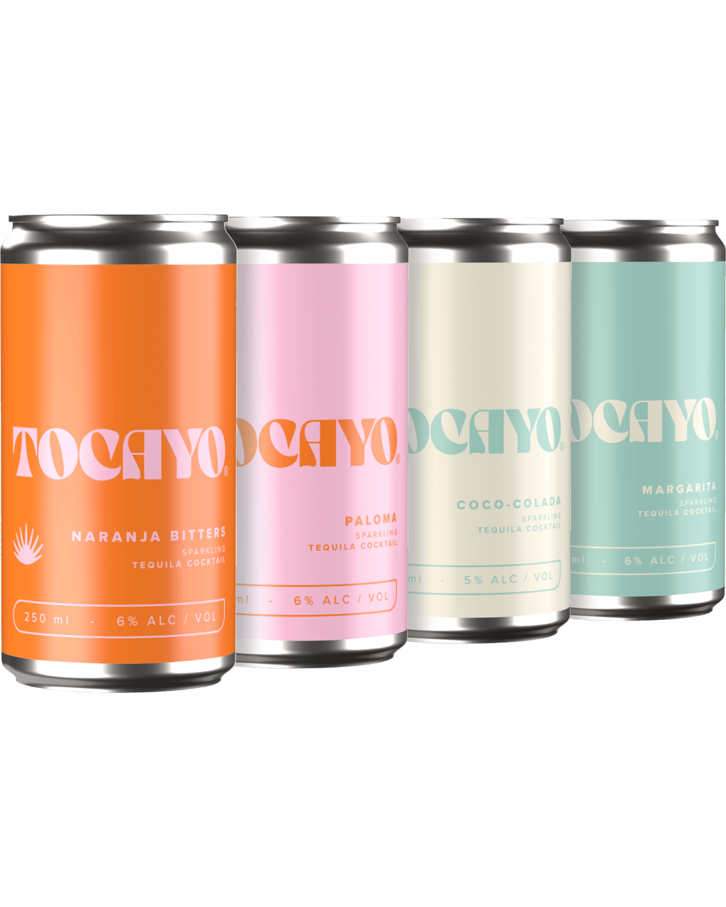 Buy Tocayo Mixed Carton Sparkling Tequila Cocktails 250ml Online ...