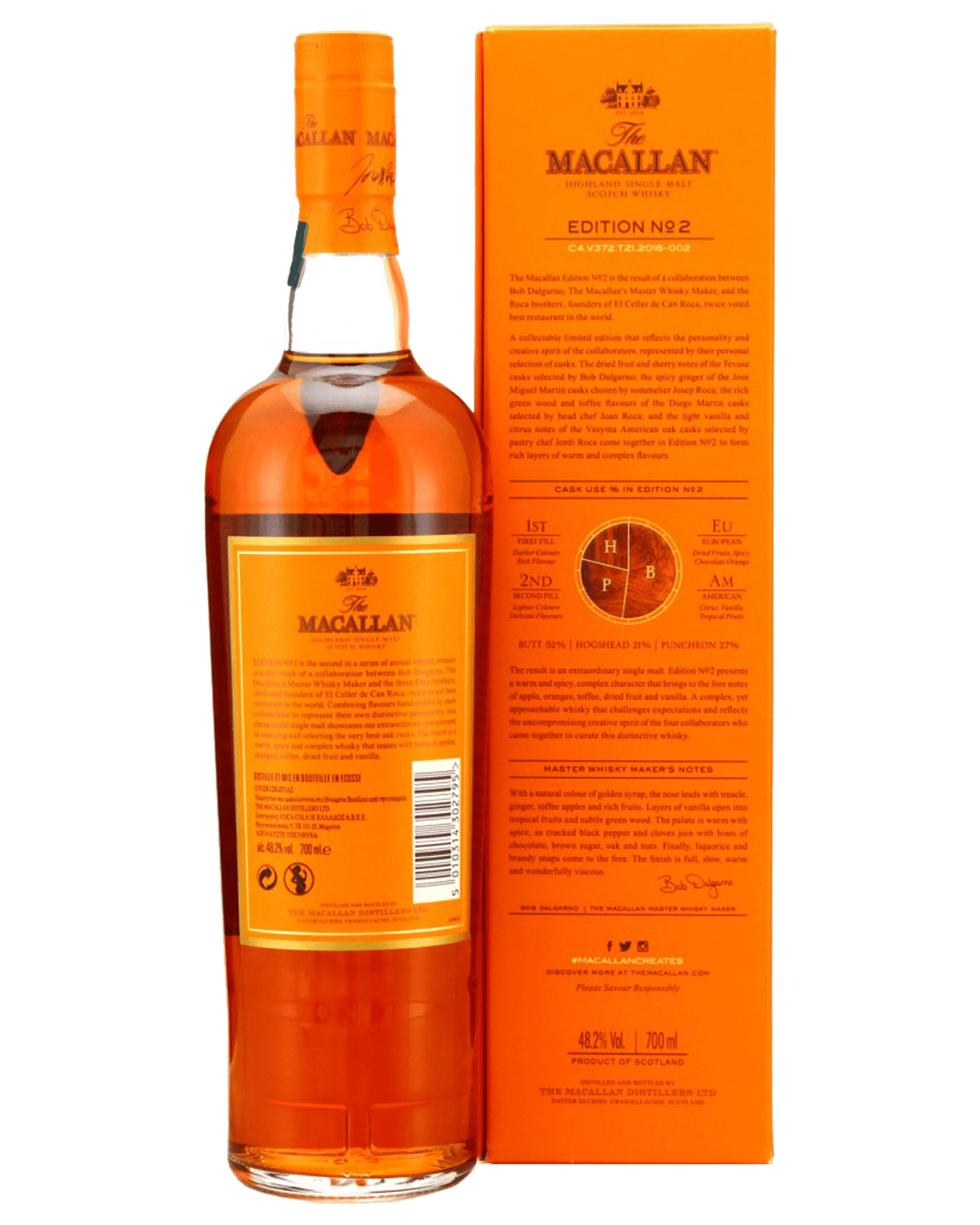 Buy The Macallan Edition 2 Single Malt Scotch Whisky 700ml Online ...