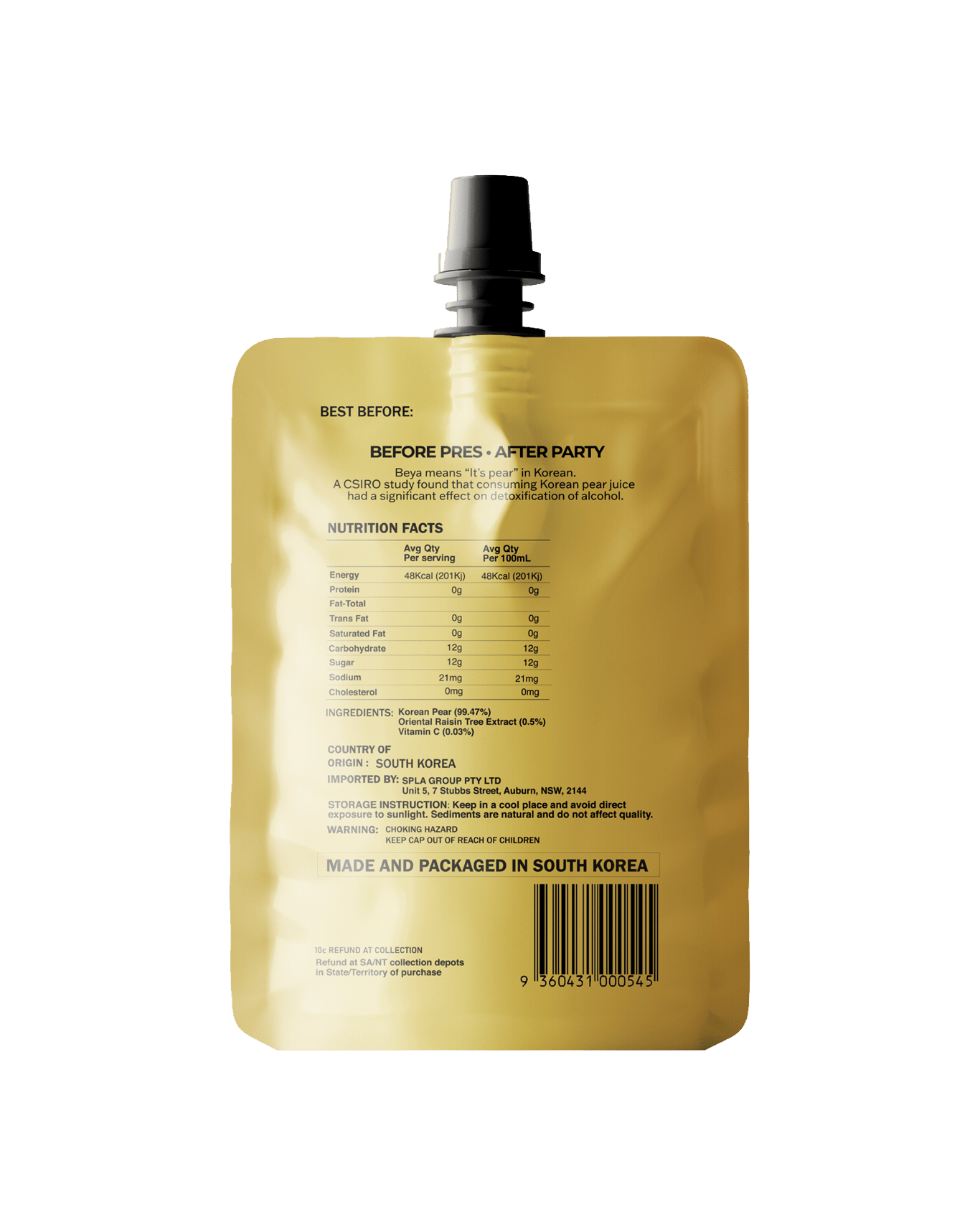 Buy Beya Premium Pear Juice 100ml Online @Lowest Price