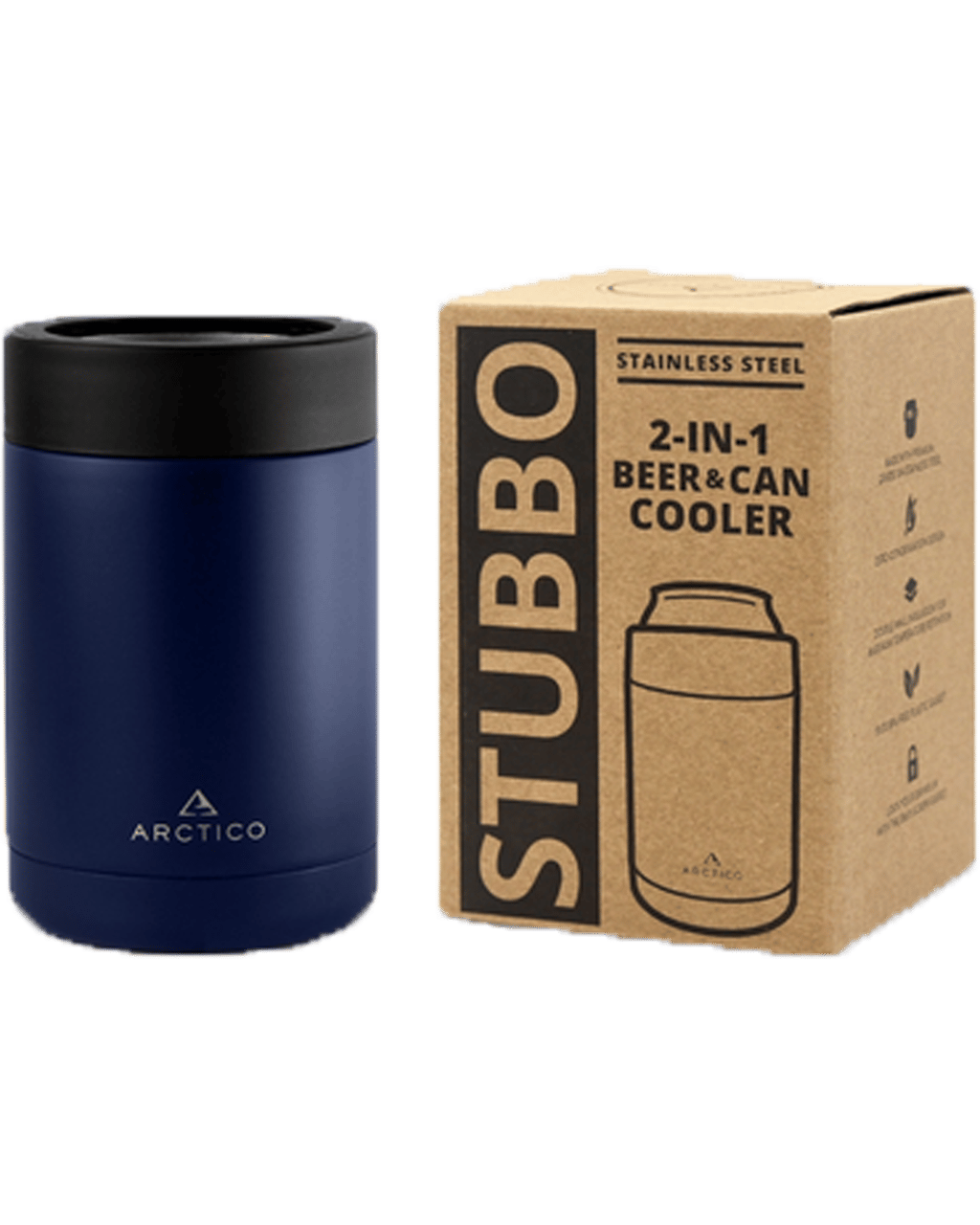 Buy Arctico Stubbo 2 In 1 Can & Bottle Stubby Holder Navy Blue Online ...