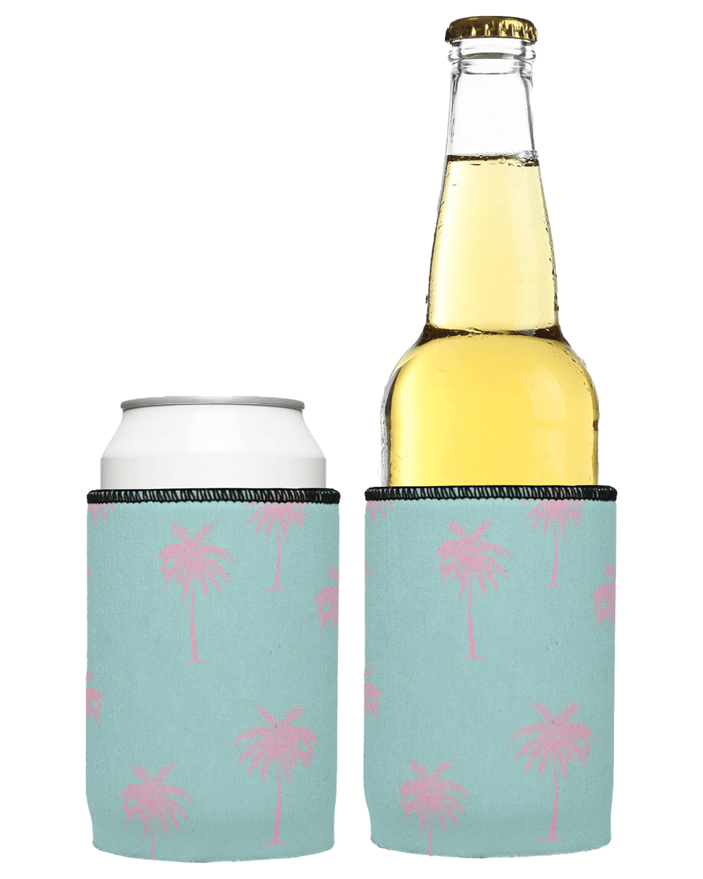 Stubbyz Palm Trees Pink Aqua Stubby Cooler Standard Pack (Unbeatable ...