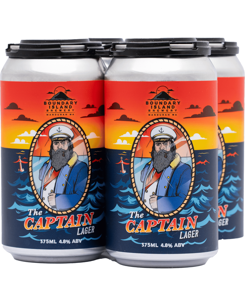 Buy Boundary Island Brew Captain Lager Cans 375ml Online @Lowest Price