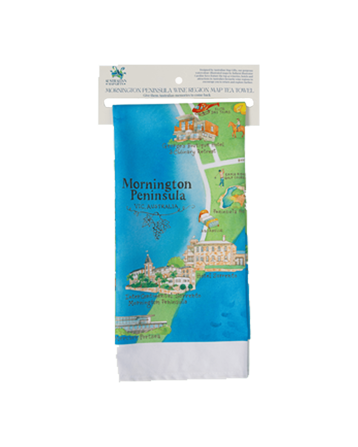 Buy Australian Map Gifts Mornington Peninsula Wine Region Map Apron & 2 ...