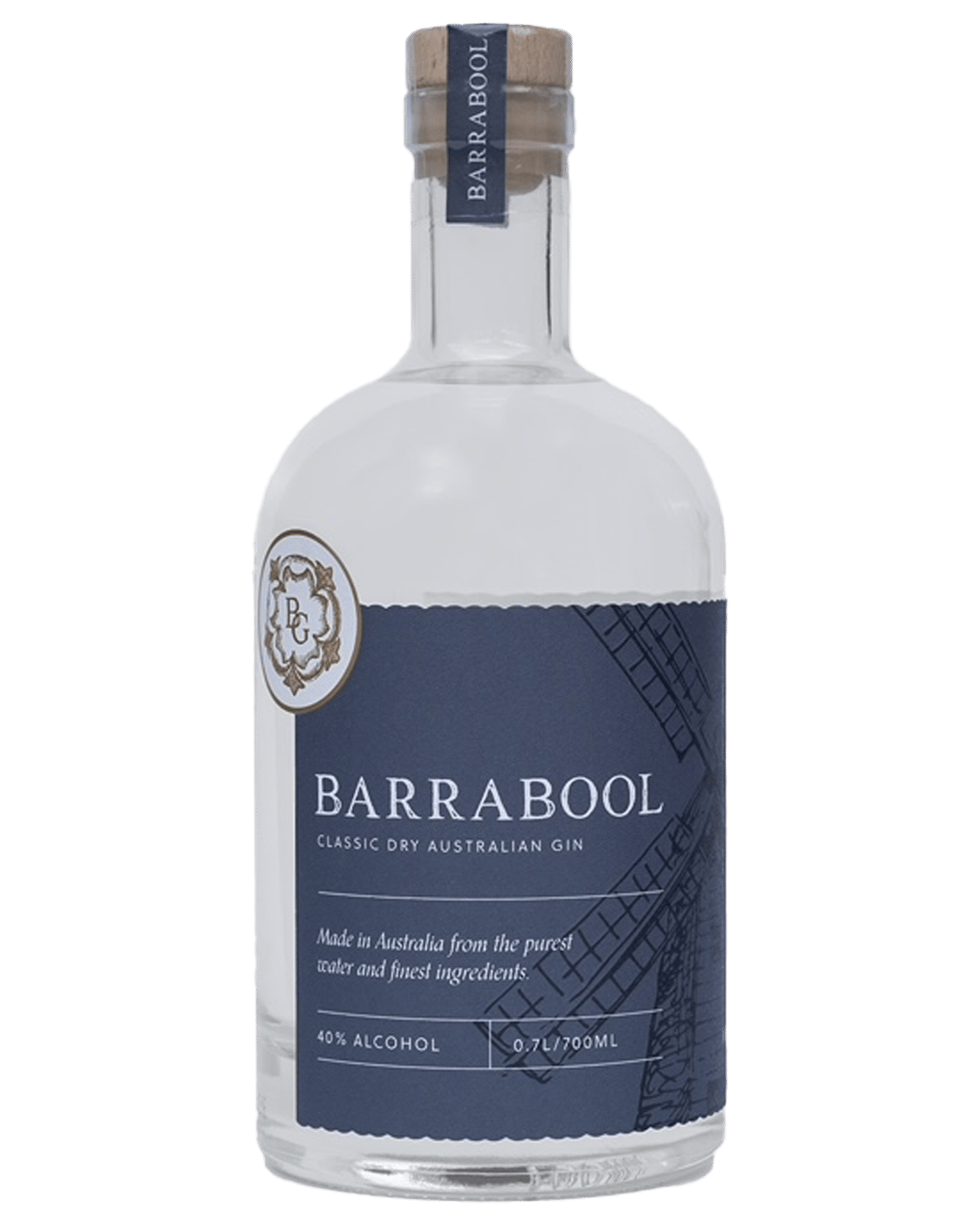 Buy Barrabool Gin Company Classic Dry Australian Gin 700ml Online ...
