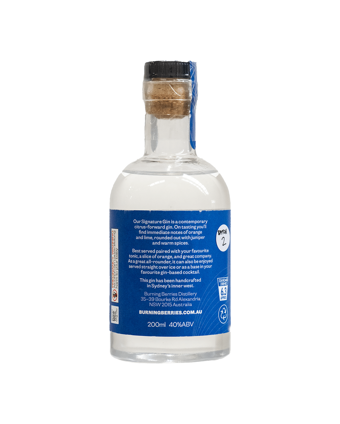 Buy Burning Berries Distillery Signature Gin 200ml Online @Lowest Price