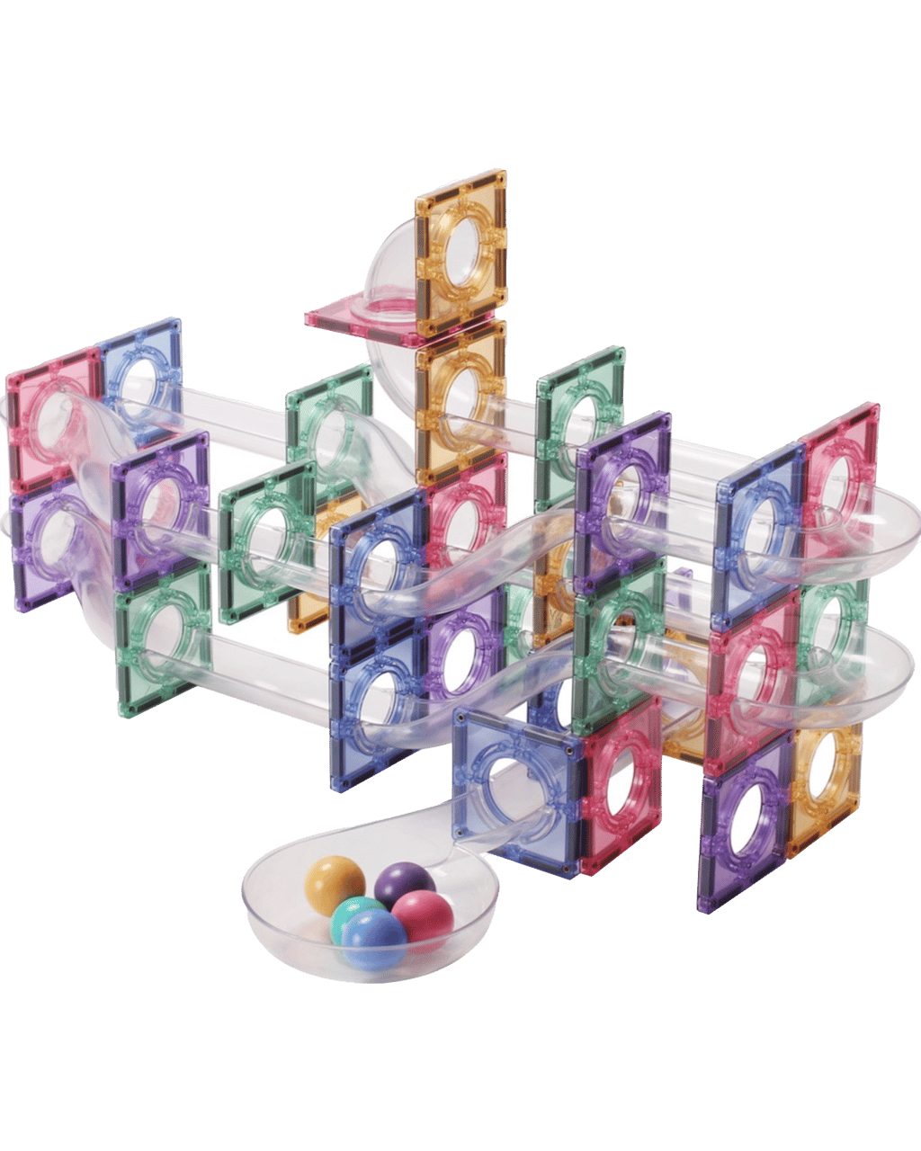 Buy Jenjo Games Marble Pastel Run Set -80pcs Online @Lowest Price