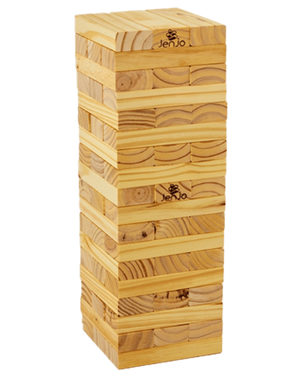 Buy Jenjo Games 54 Piece Outdoor Giant Jenjo Wooden Block Game 54cm ...