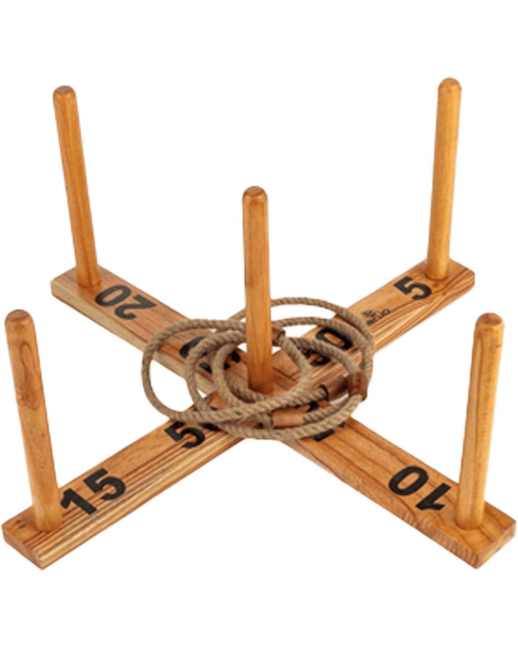 Buy Jenjo Games Outdoor Wooden Set Rope Ring Toss Quoits Game Online @Lowest Price