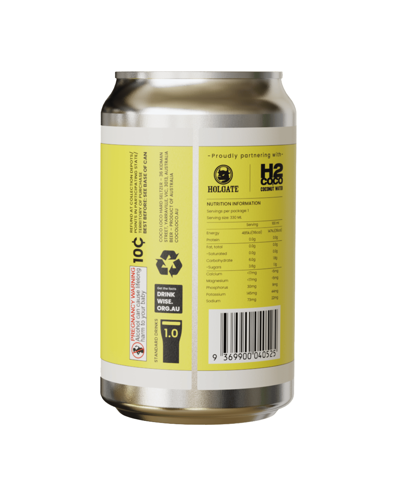 Buy Coco Loco Pineapple Alcoholic Sparkling Coconut Water 330ml Online ...