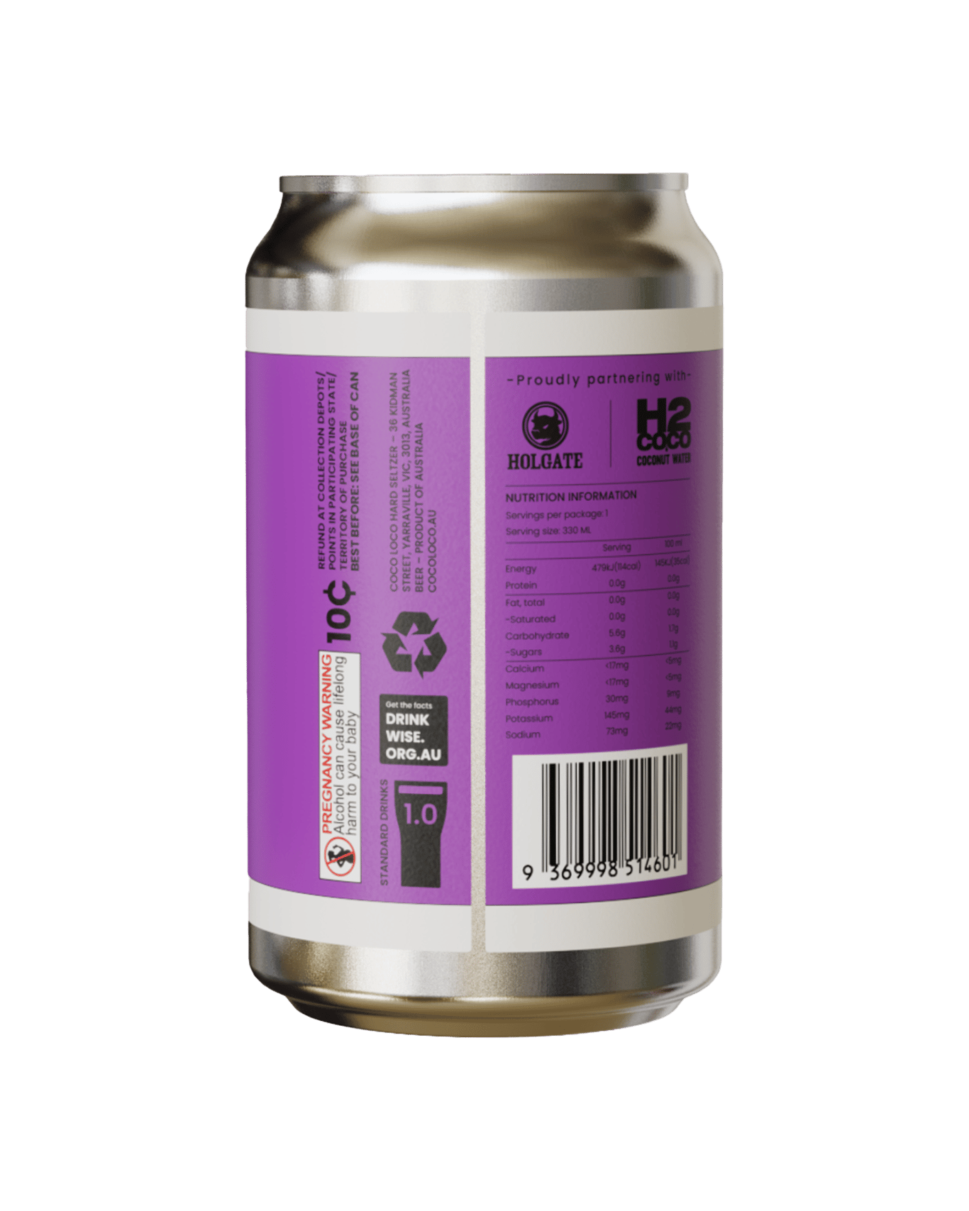 Buy Coco Loco Passionfruit Alcoholic Sparkling Coconut Water 330ml ...