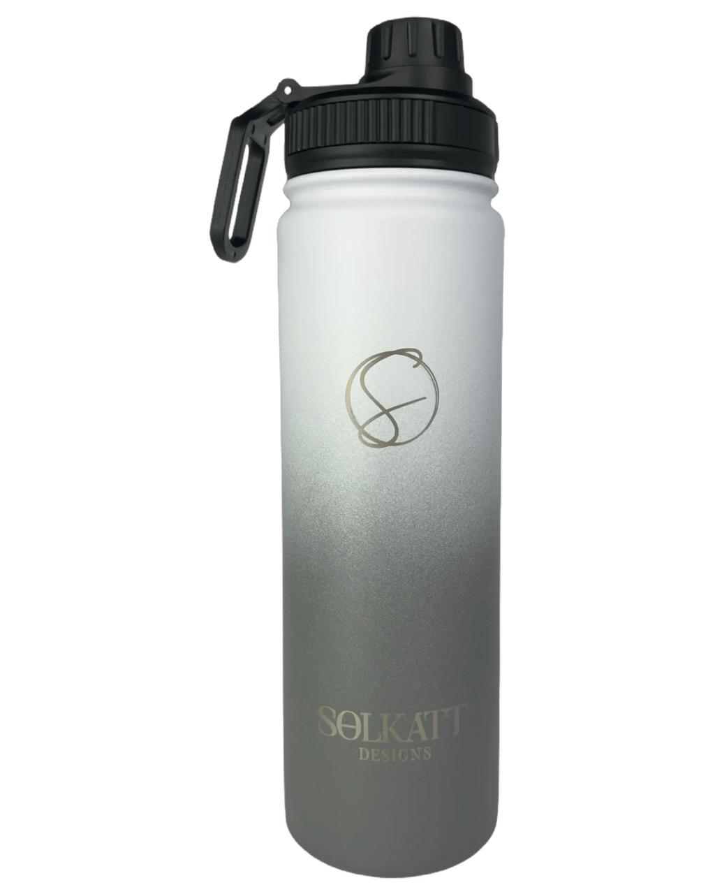 Buy Solkatt Designs Misty Grey Insulated Water Bottle - Small Gulp ...