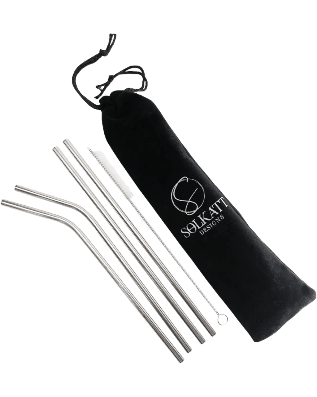 Buy Solkatt Designs Stainless Steel Straw Set Silver Online (Low Prices ...