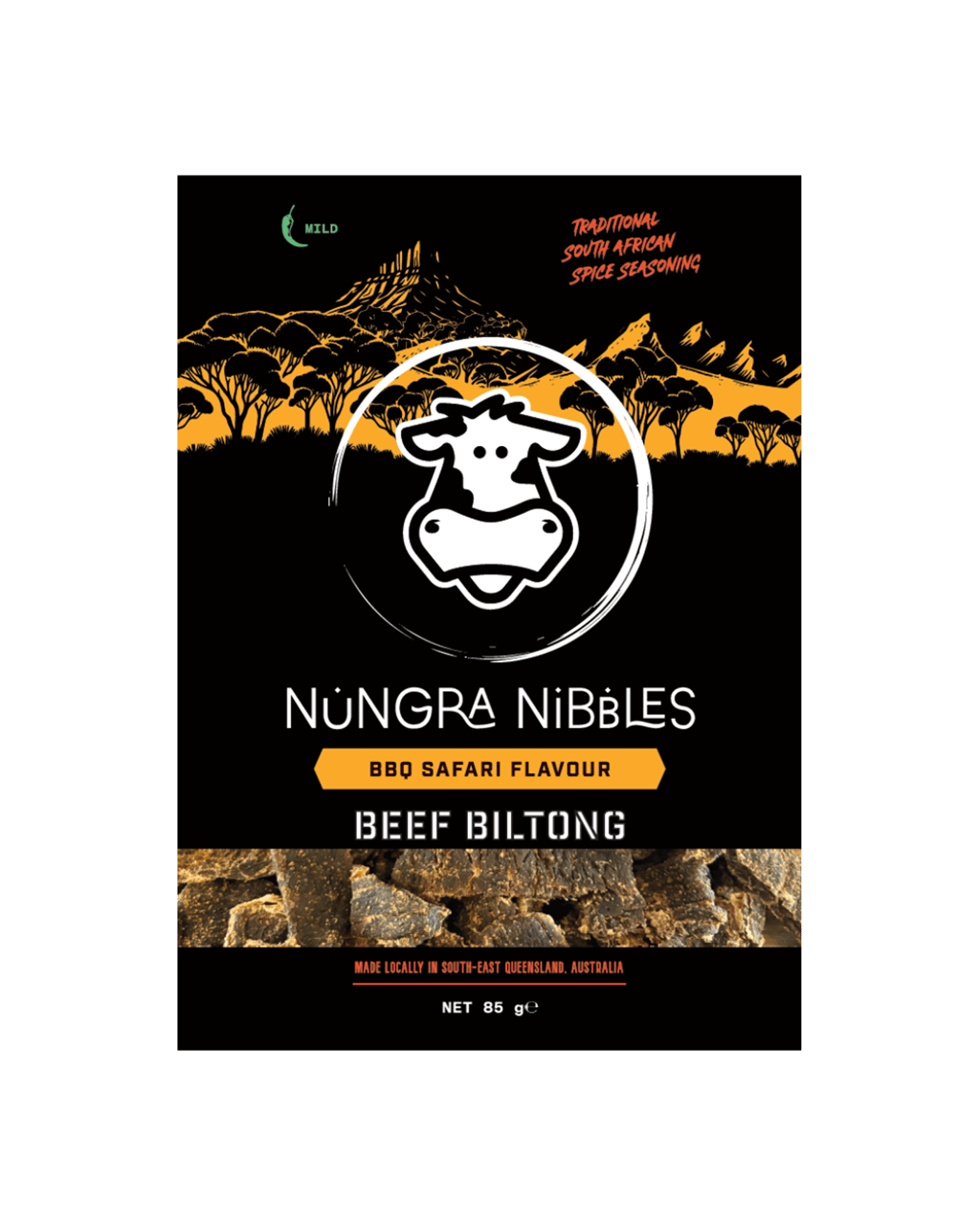 Buy Nungra Nibbles Beef Biltong Bbq 85g Online (Low Prices) from Dan ...