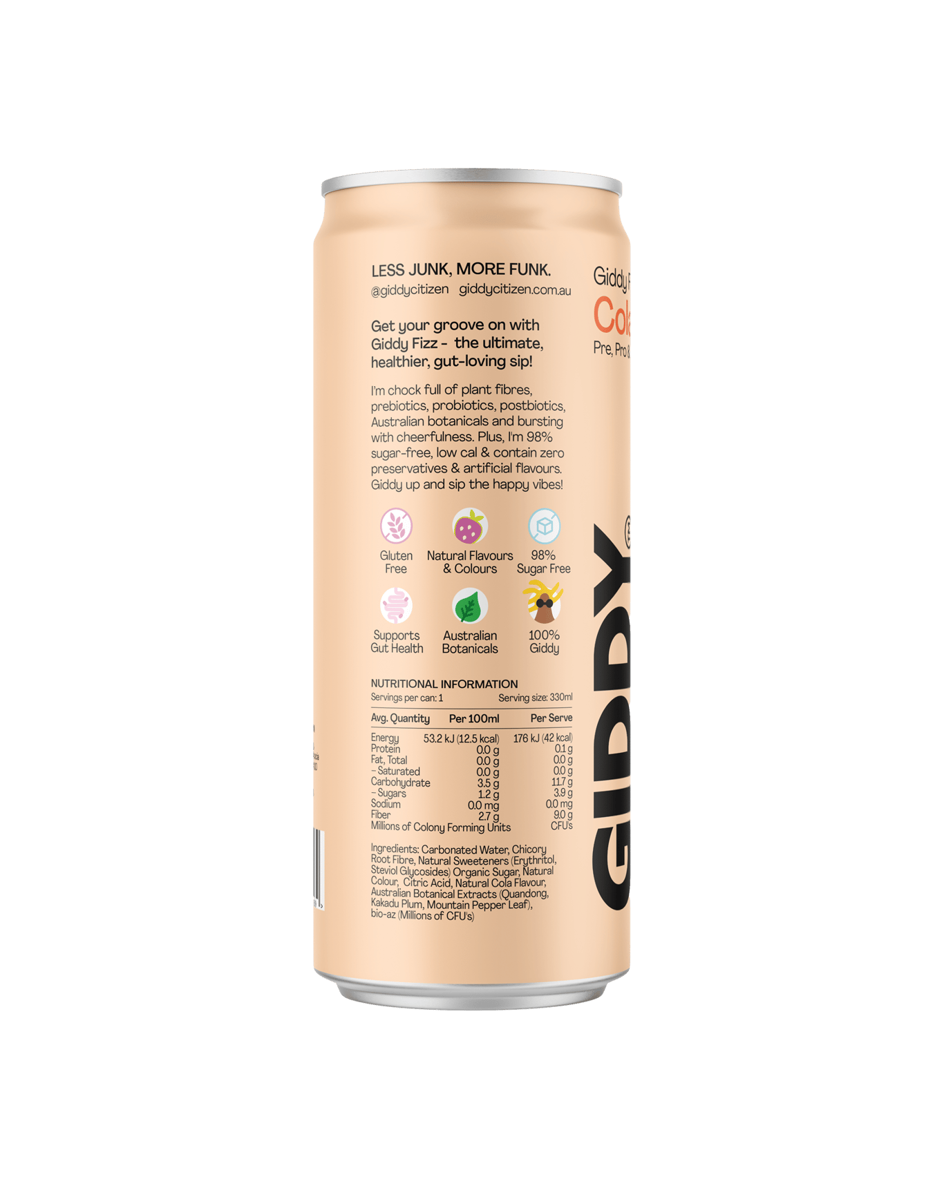 Buy Giddy Citizen Giddy Fizz Soda Cola 330ml Online @Lowest Price
