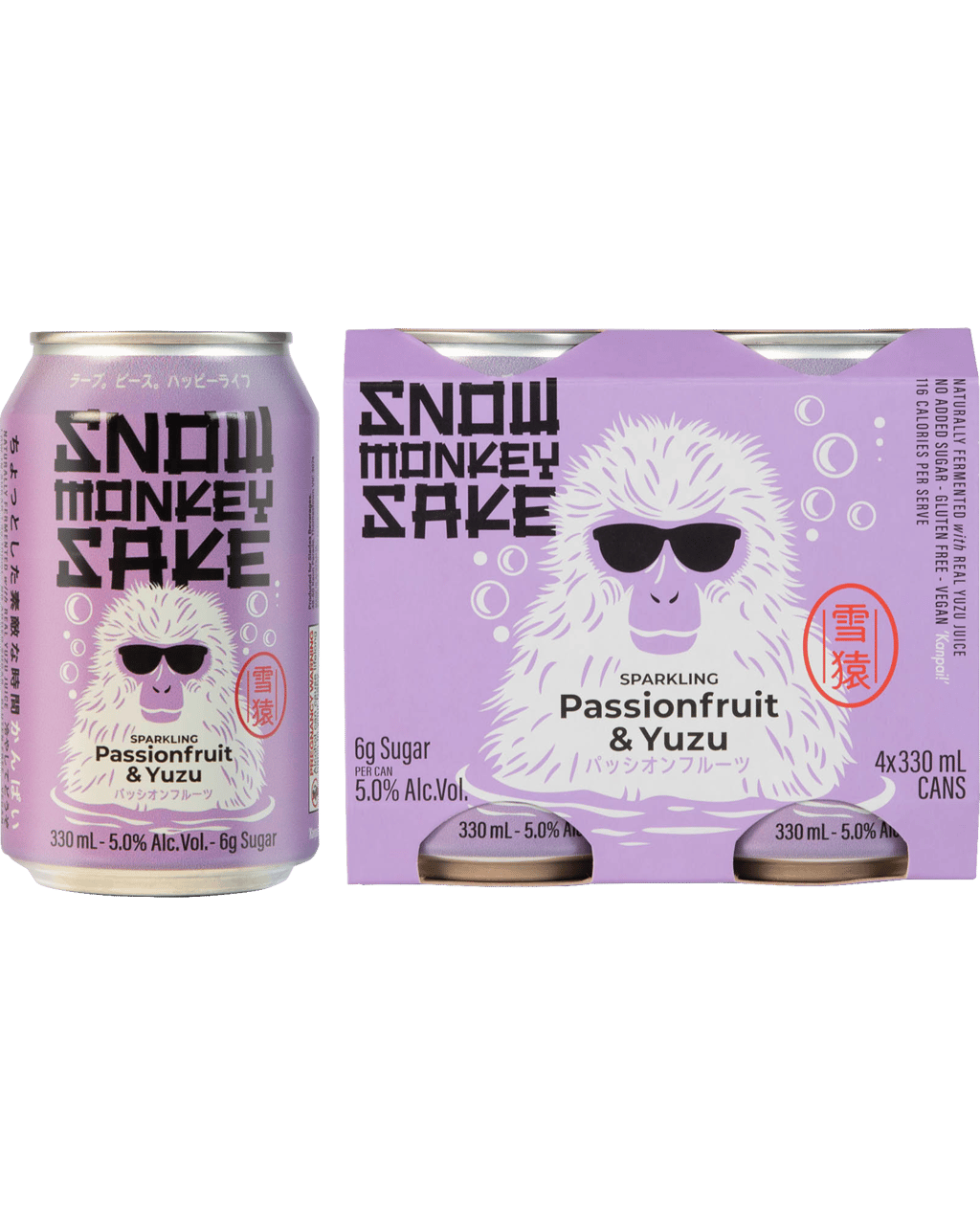 Buy Snow Monkey Sake Passionfruit And Yuzu 330ml Online @Lowest Price