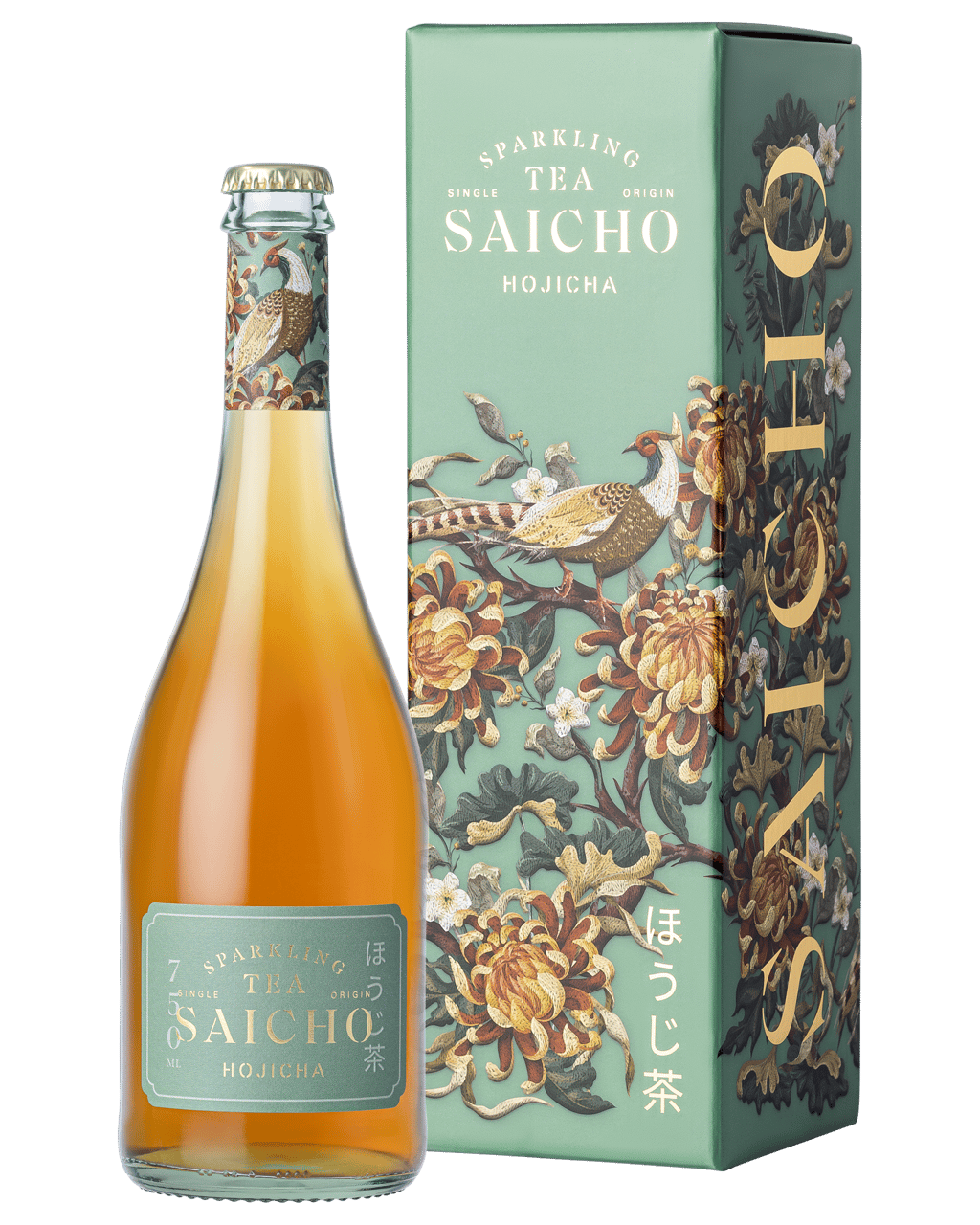 Buy Saicho Premium Hojicha Sparkling Tea 750ml Online @Lowest Price
