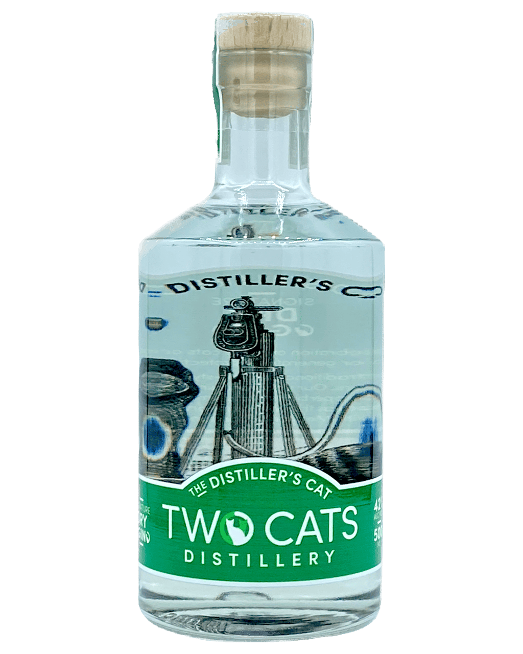Buy Two Cats Distillery The Distiller's Cat Signature Gin 500ml Online ...