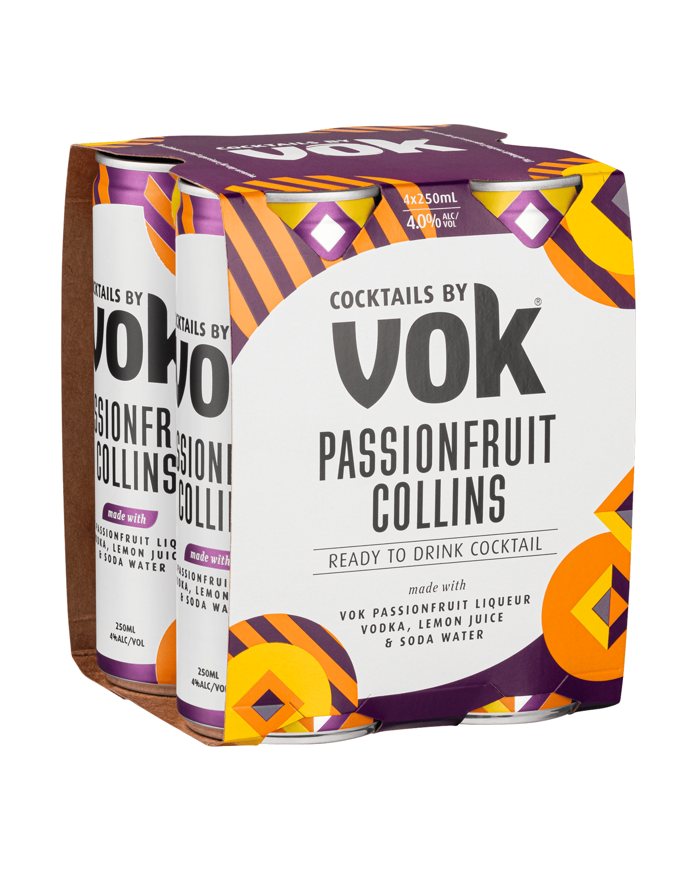 Buy Vok Passionfruit Collins 250ml Cans Online @Lowest Price