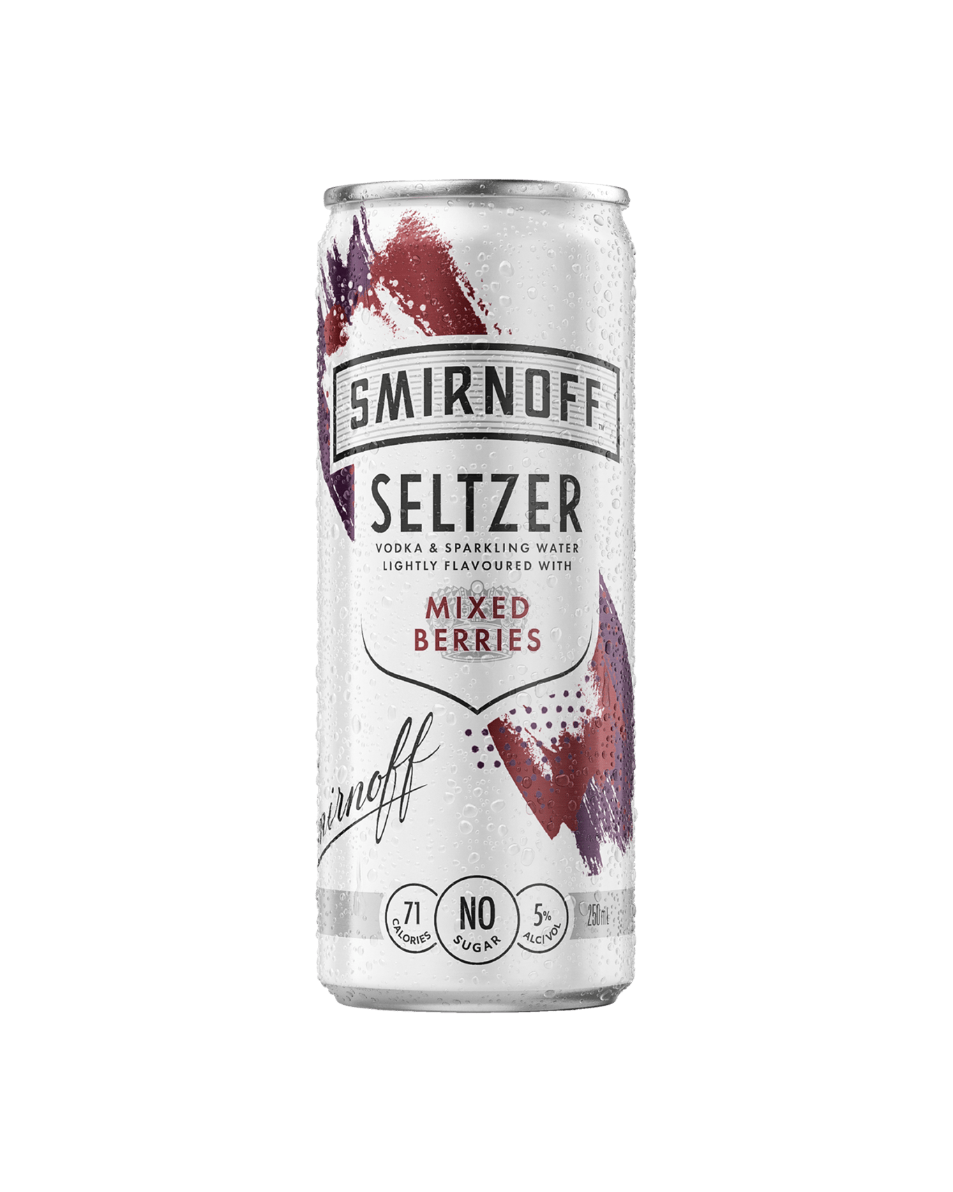 Buy Smirnoff Seltzer Mix Berry Cans 250ml Online @Lowest Price