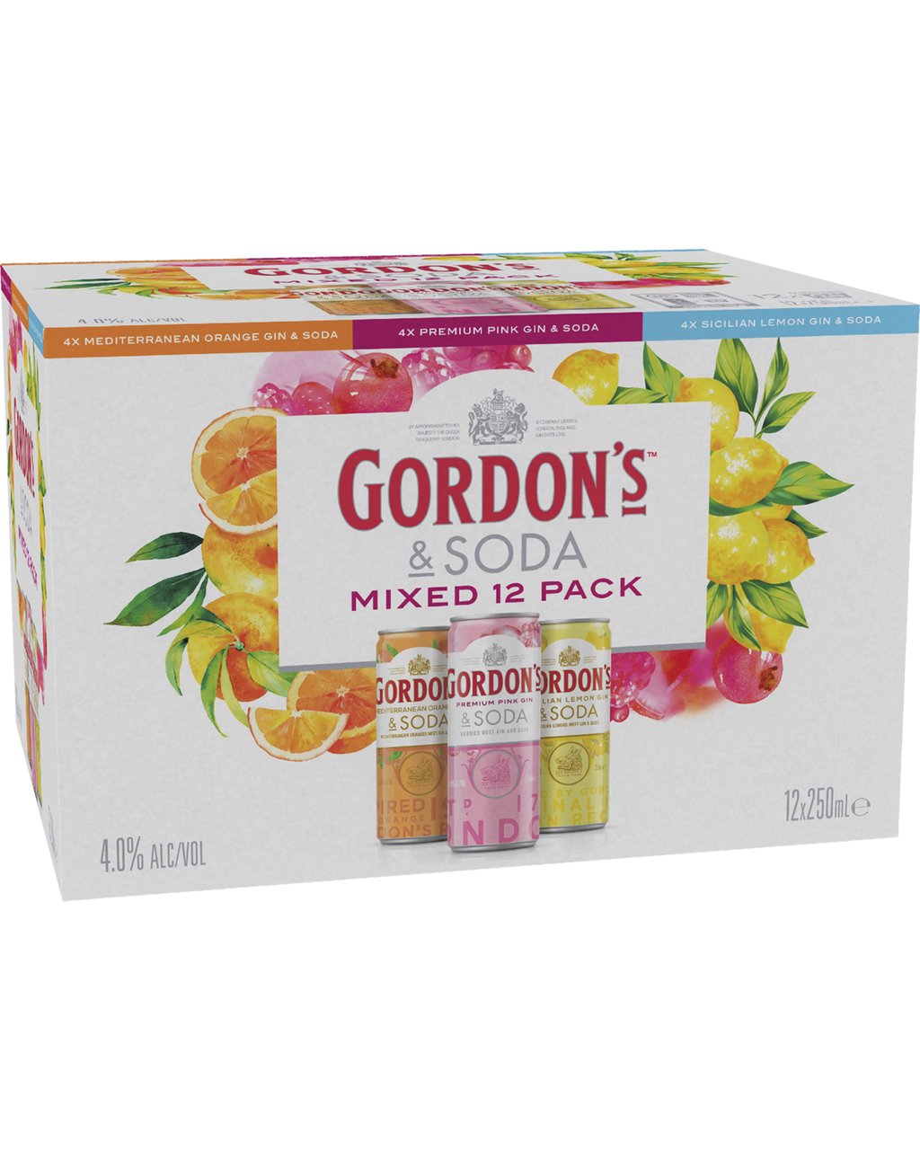 Buy Gordons Gin & Soda Mixed Pack 12x250ml Cans Online (Lowest Price ...