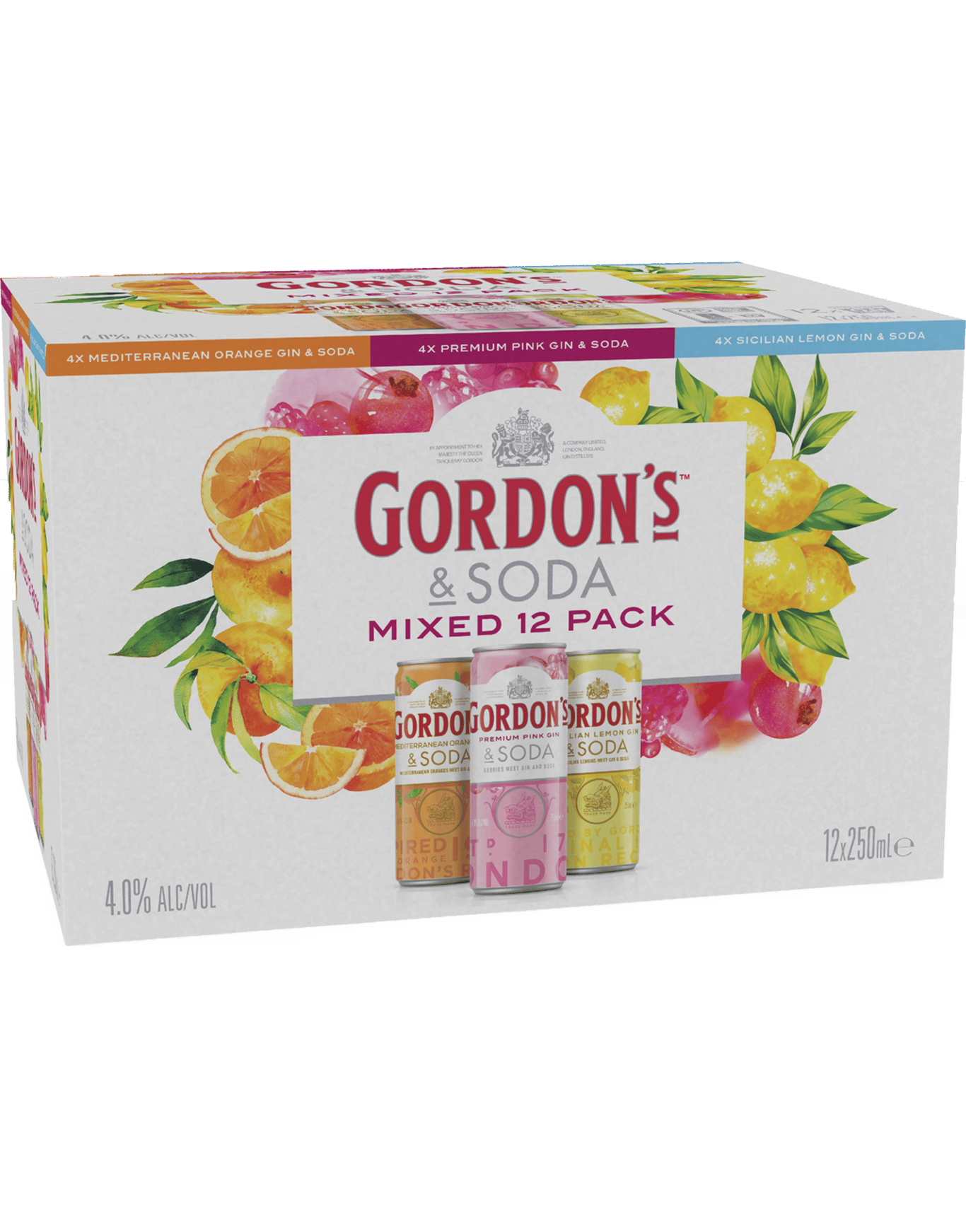 Buy Gordon's Gin & Soda Mixed Pack Cans 250ml Online @Lowest Price
