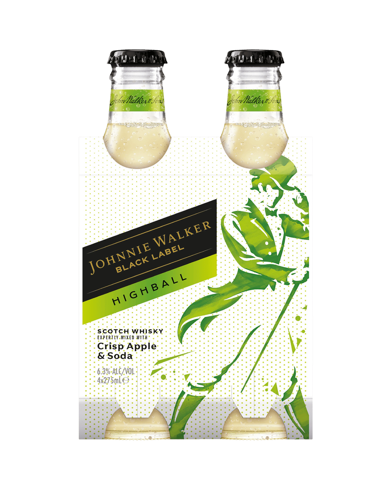 Buy Johnnie Walker Highball Crisp Apple & Soda Bottle 275ml Online ...