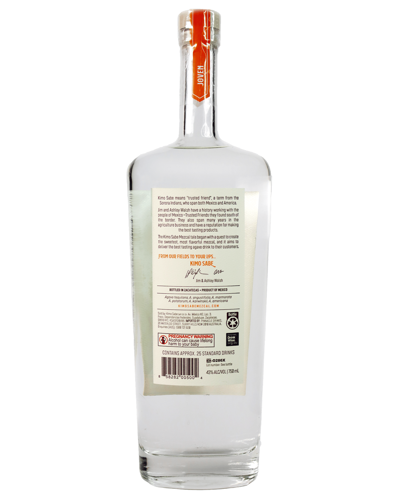 Buy Kimo Sabe Joven Blanco Mezcal 750ml Online @Lowest Price