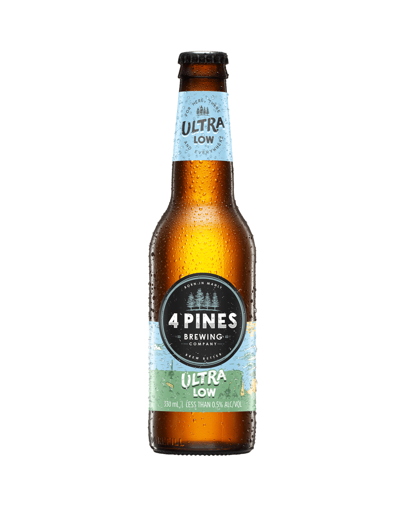 Buy 4 Pines Ultra Low Bottle 330ml Online @Lowest Price