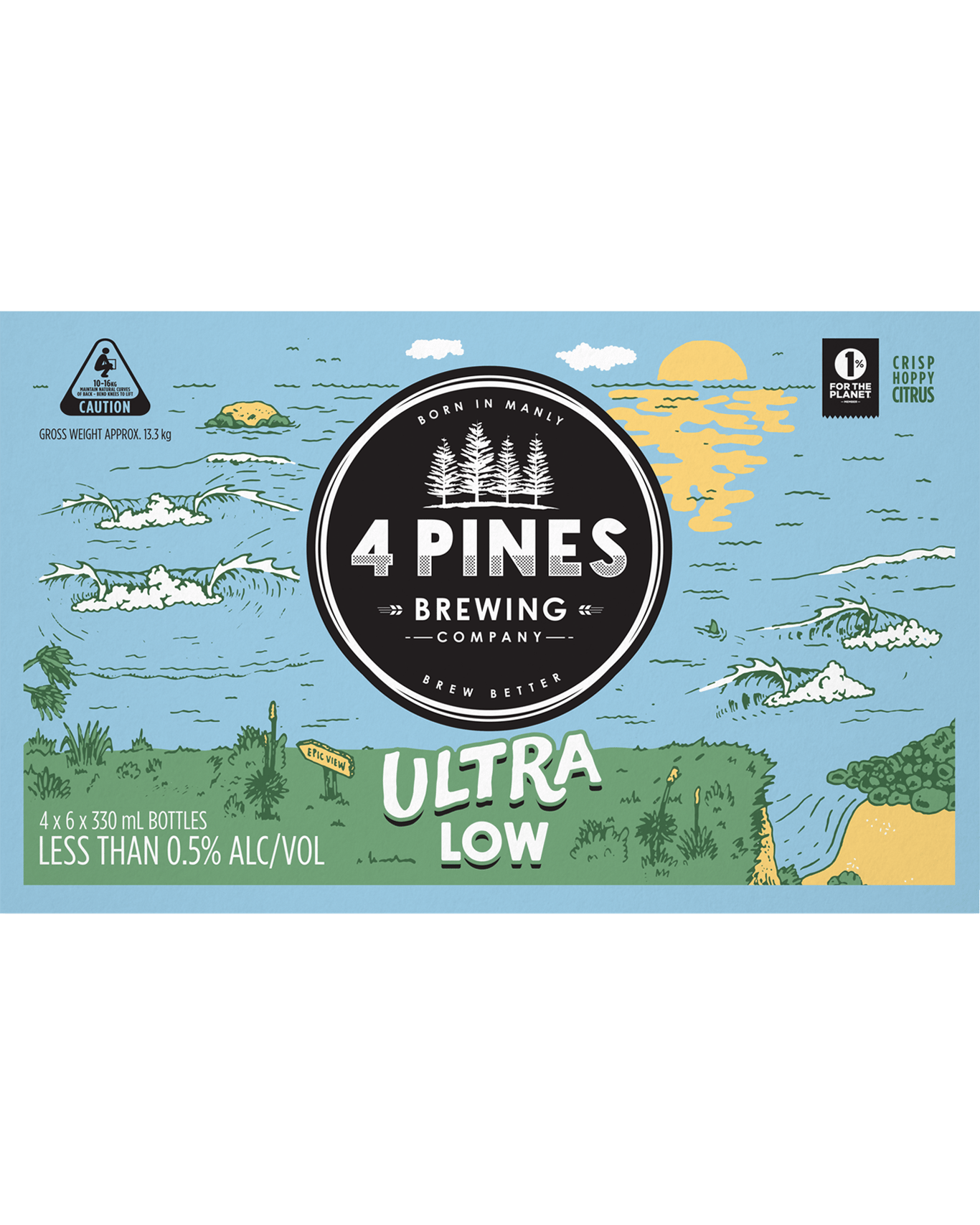 Buy 4 Pines Ultra Low Bottle 330ml Online @Lowest Price