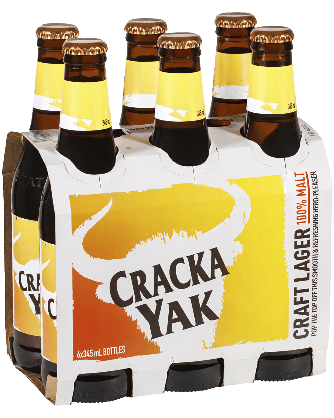 Buy Yak Brewing Cracka Yak Lager Bottles 345ml Online @Lowest Price