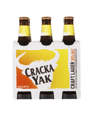 Buy Yak Brewing Cracka Yak Lager Bottles 345ml Online @Lowest Price