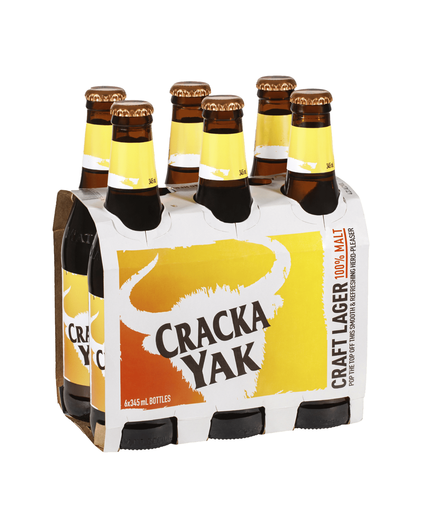 Buy Yak Brewing Cracka Yak Lager Bottles 345ml Online @Lowest Price