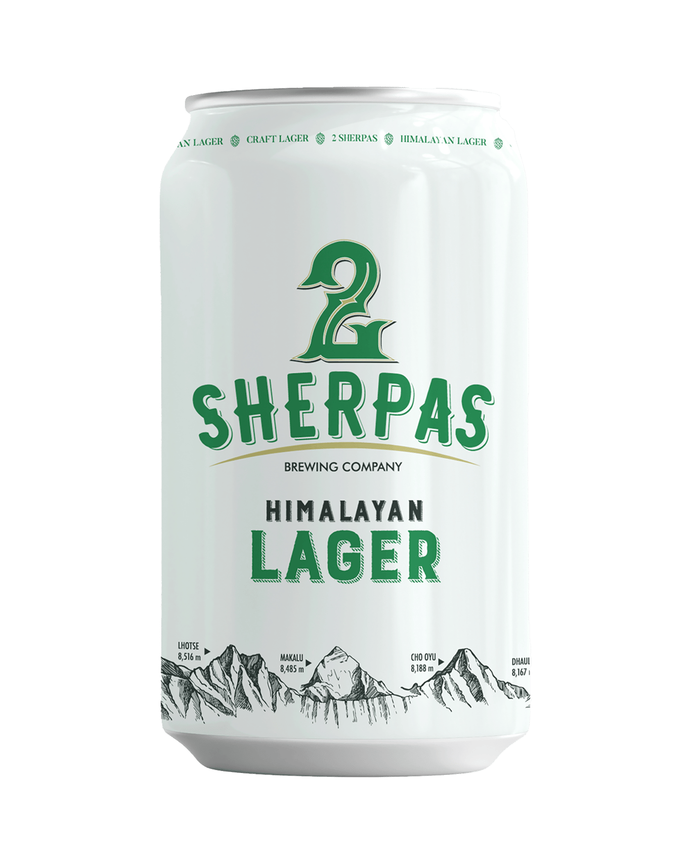 Buy 2 Sherpas Brewing Company Himalayan Lager Cans 375ml Online @Lowest ...