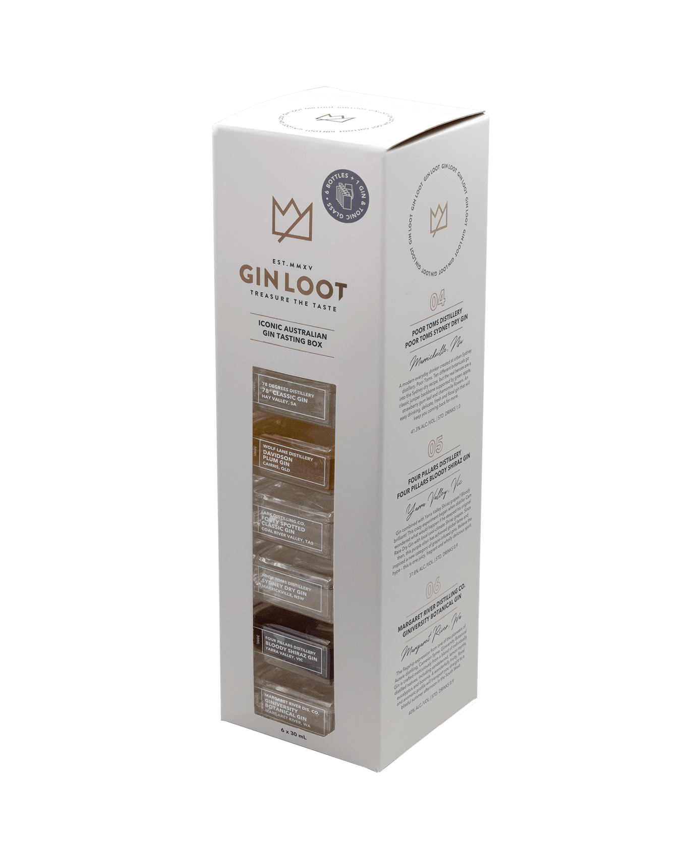 Buy Gin Loot Iconic Australian Gin Tasting Box Online (Low Prices) from ...