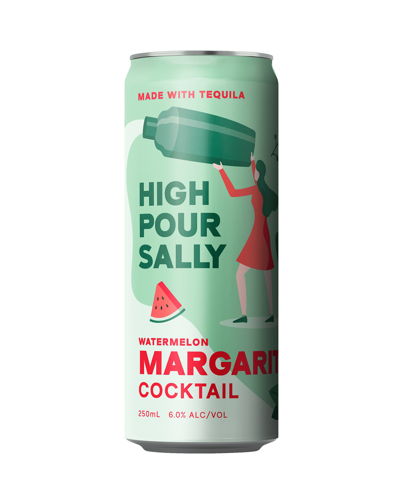 Buy High Pour Sally Watermelon Margarita Can 250ml Online @Lowest Price