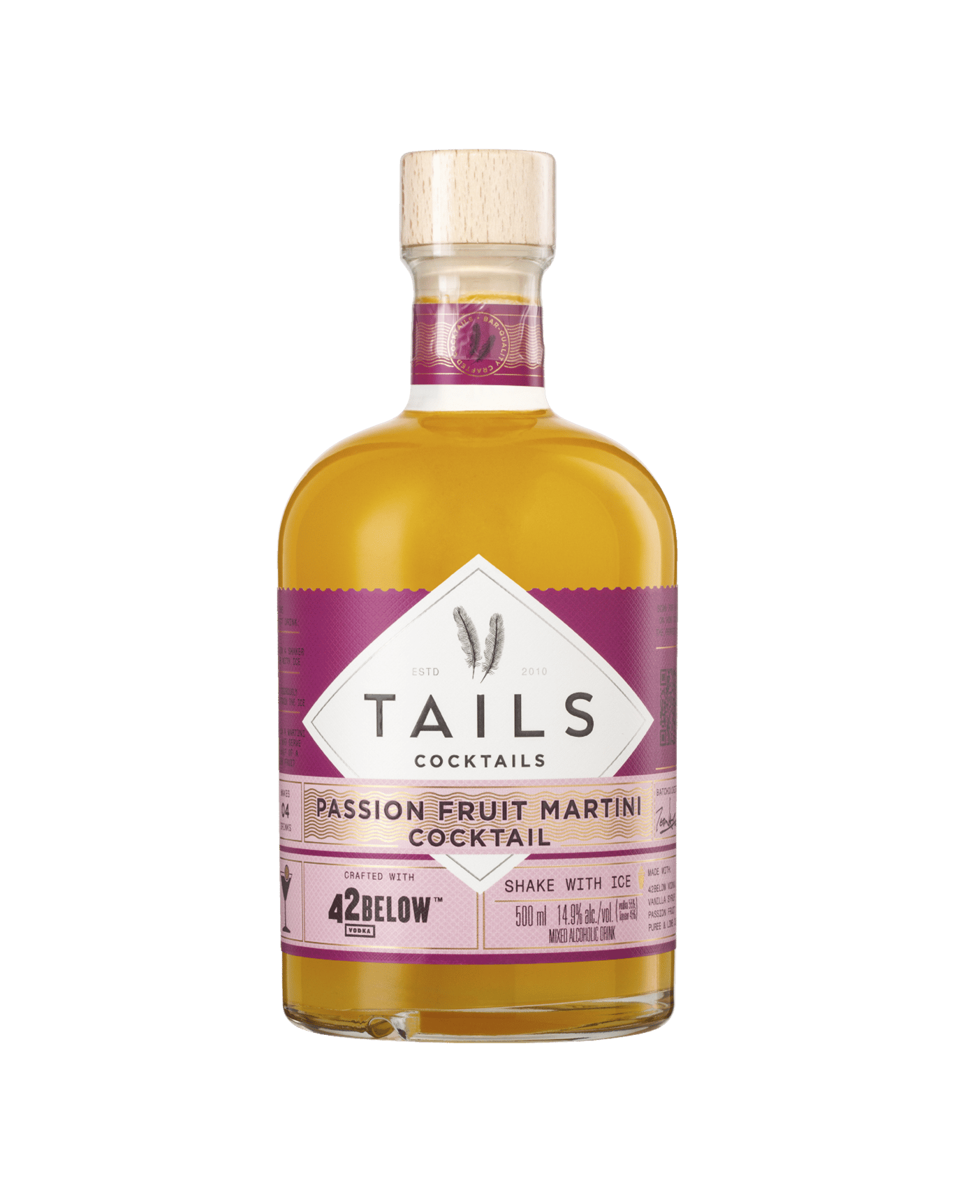 Buy Tails Cocktails 42 Below Passionfruit Martini 500ml Online @Lowest ...
