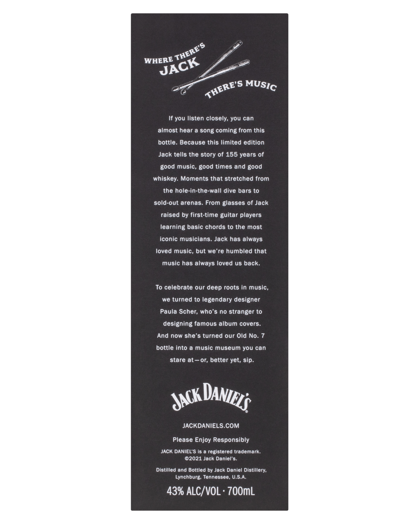 Buy Jack Daniel's Limited Edition Music Bottle 700ml Online @Lowest Price