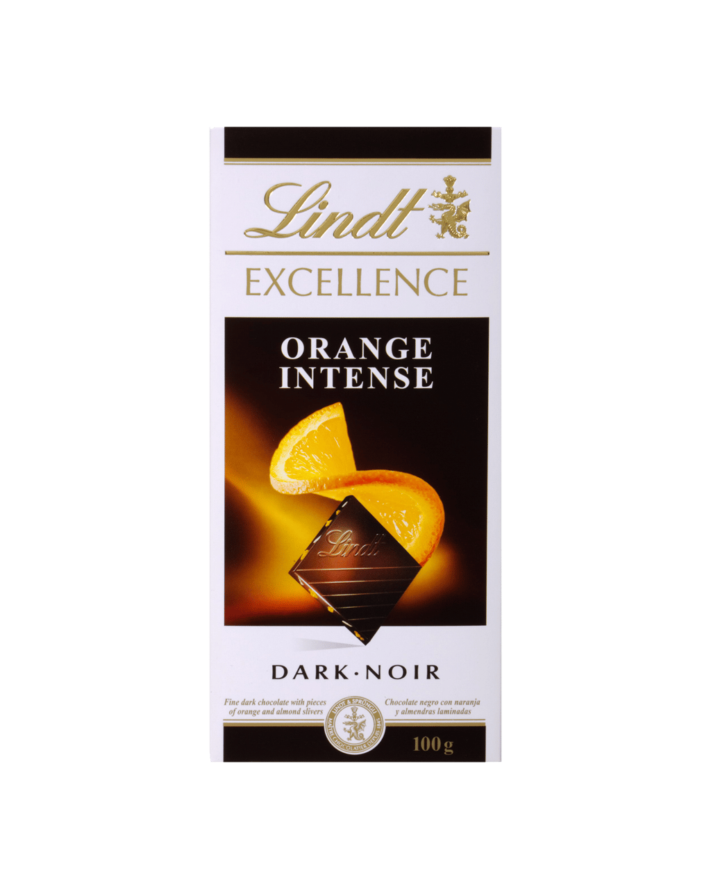 Buy Lindt Excellence Orange Intense Dark Chocolate 100g Online (Low ...