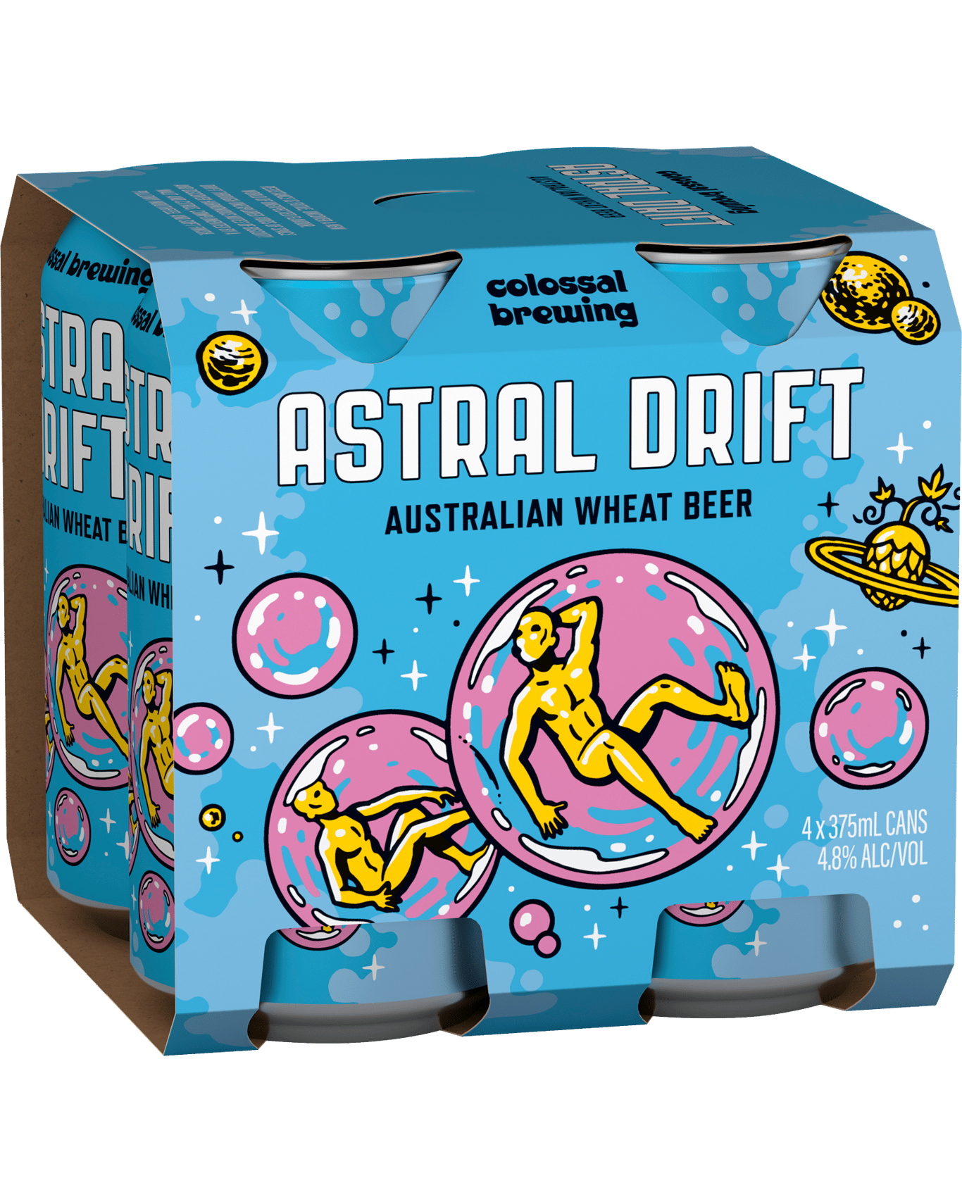 Buy Colossal Brewing Astral Drift Wheat Beer Cans 375ml Online @Lowest ...