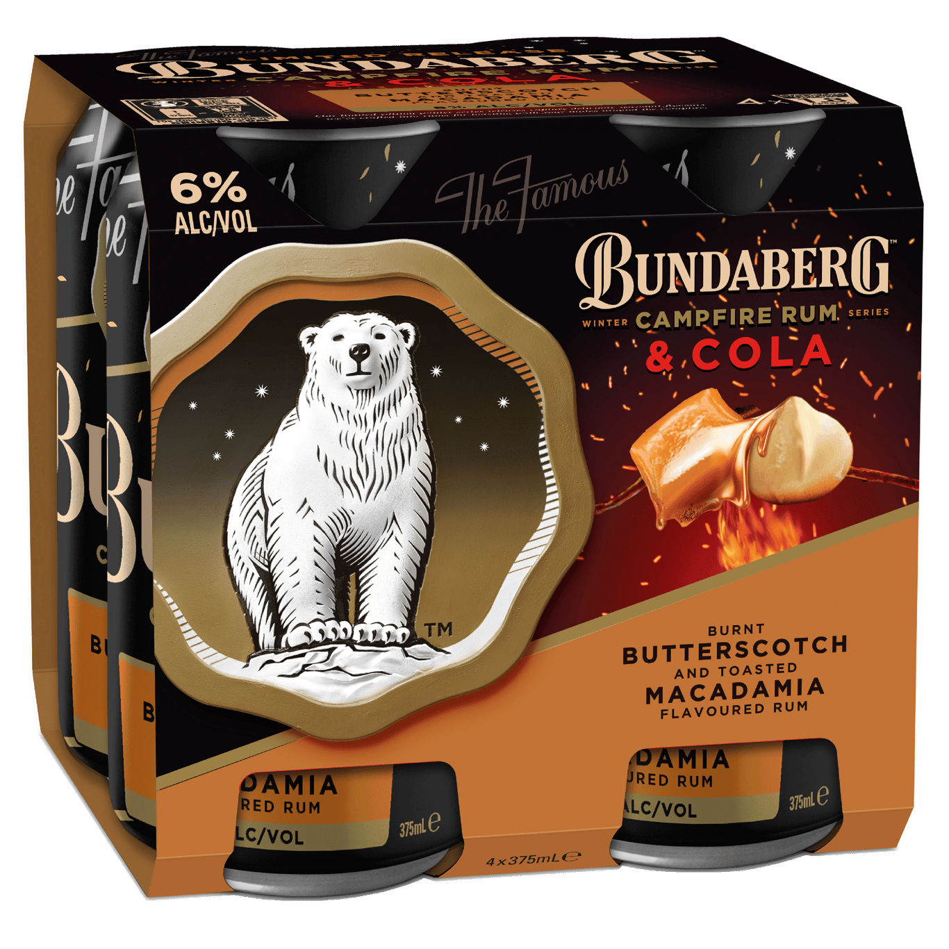 Buy Bundaberg Winter Series Campfire Rum & Cola 6% 375ml Online @Lowest Price